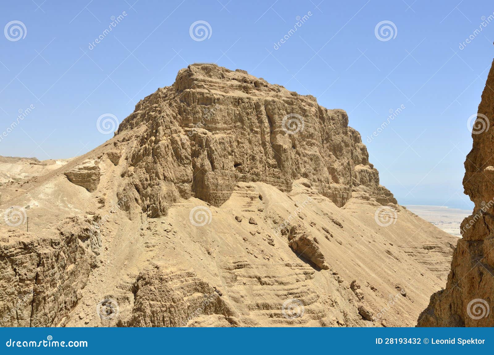Masada mountain, Israel. stock photo. Image of desolate - 28193432