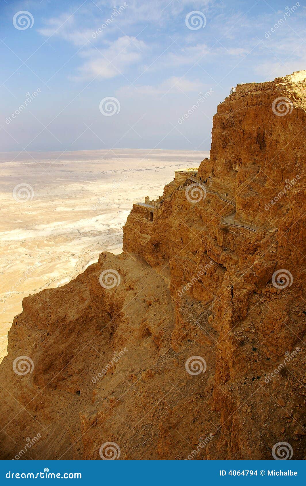 Masada rock and dessert stock photo. Image of history - 4064794