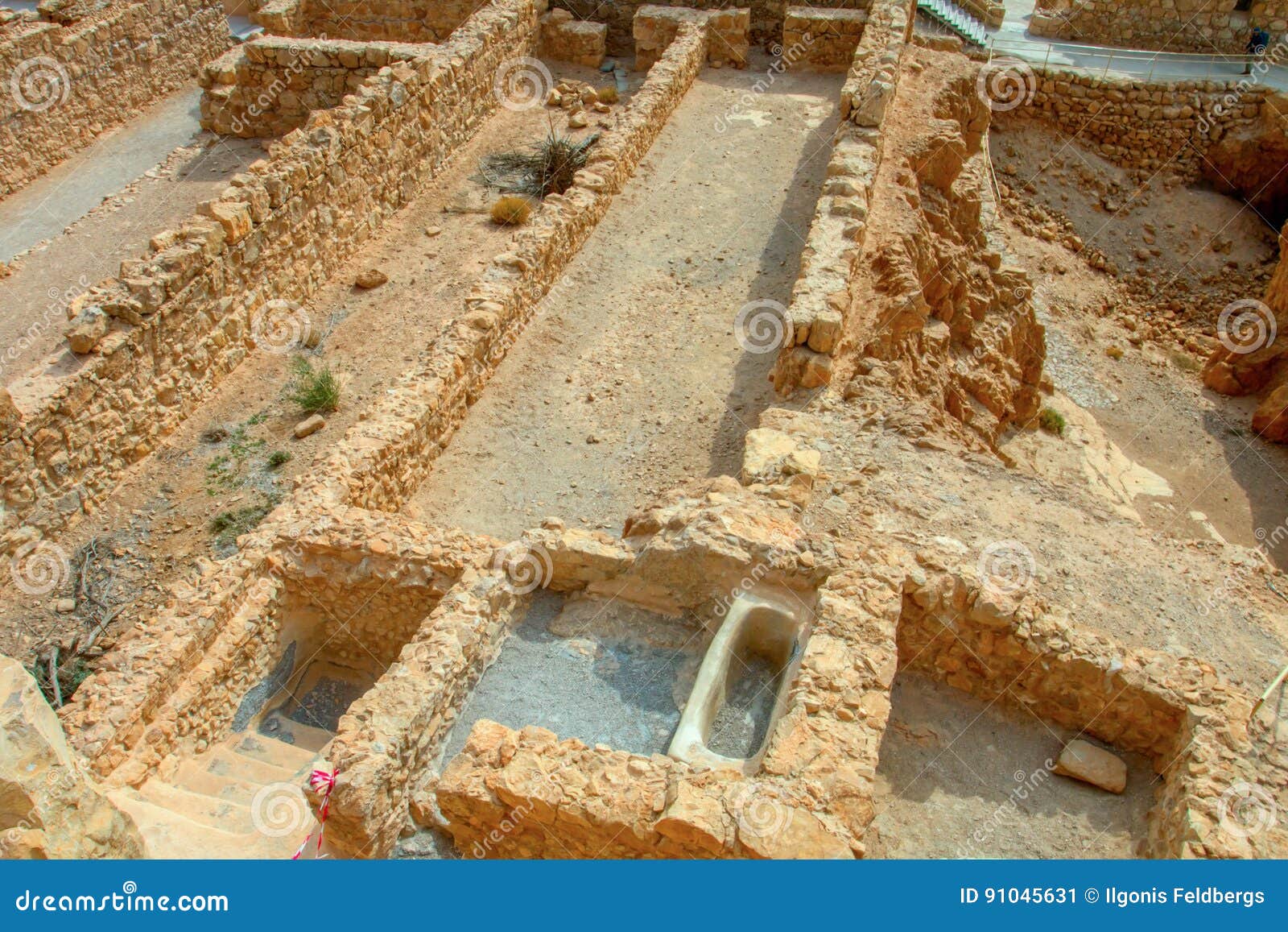 Masada stock image. Image of hill, archeology, ancient - 91045631