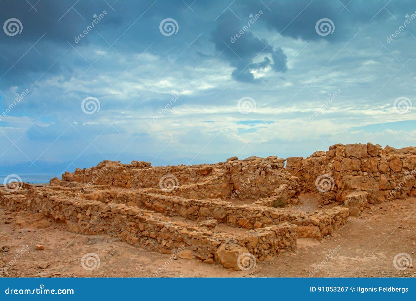 Masada stock image. Image of mythical, mountain, aged - 91053267