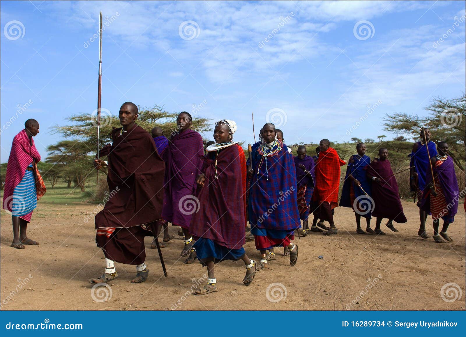 Masai dance. editorial stock image. Image of duty, africa - 16289734