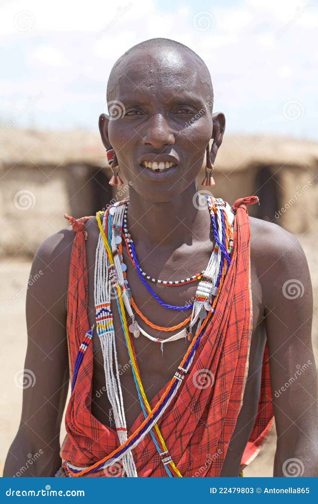 Masai man editorial stock photo. Image of tourism, water - 22479803