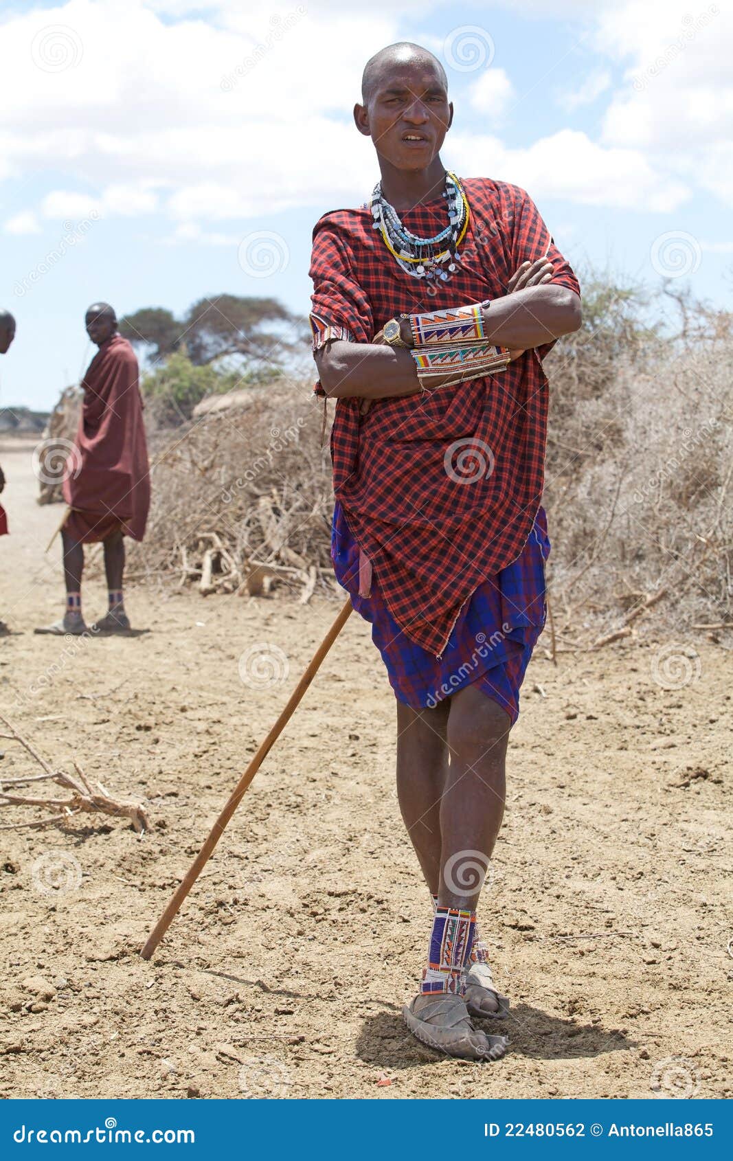 Masai man editorial photography. Image of pump, masai - 22480562