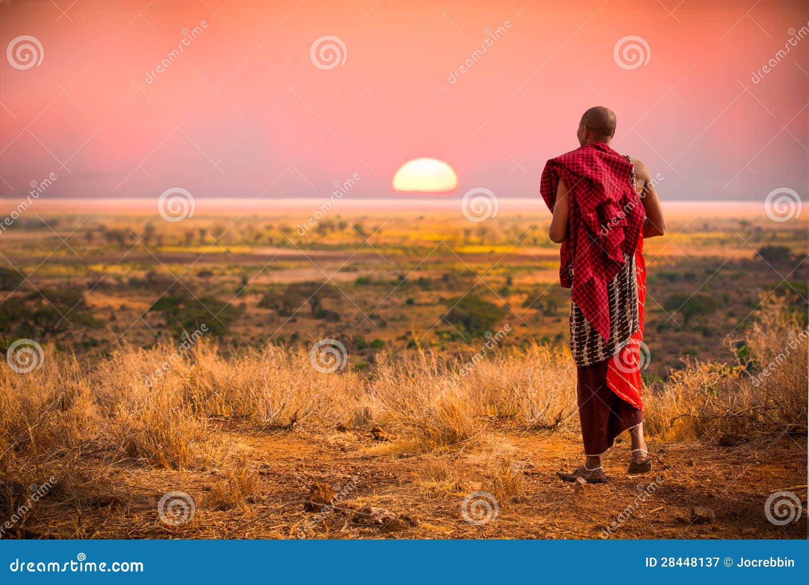 Masai man of Tanzania editorial photography. Image of dusk - 28448137