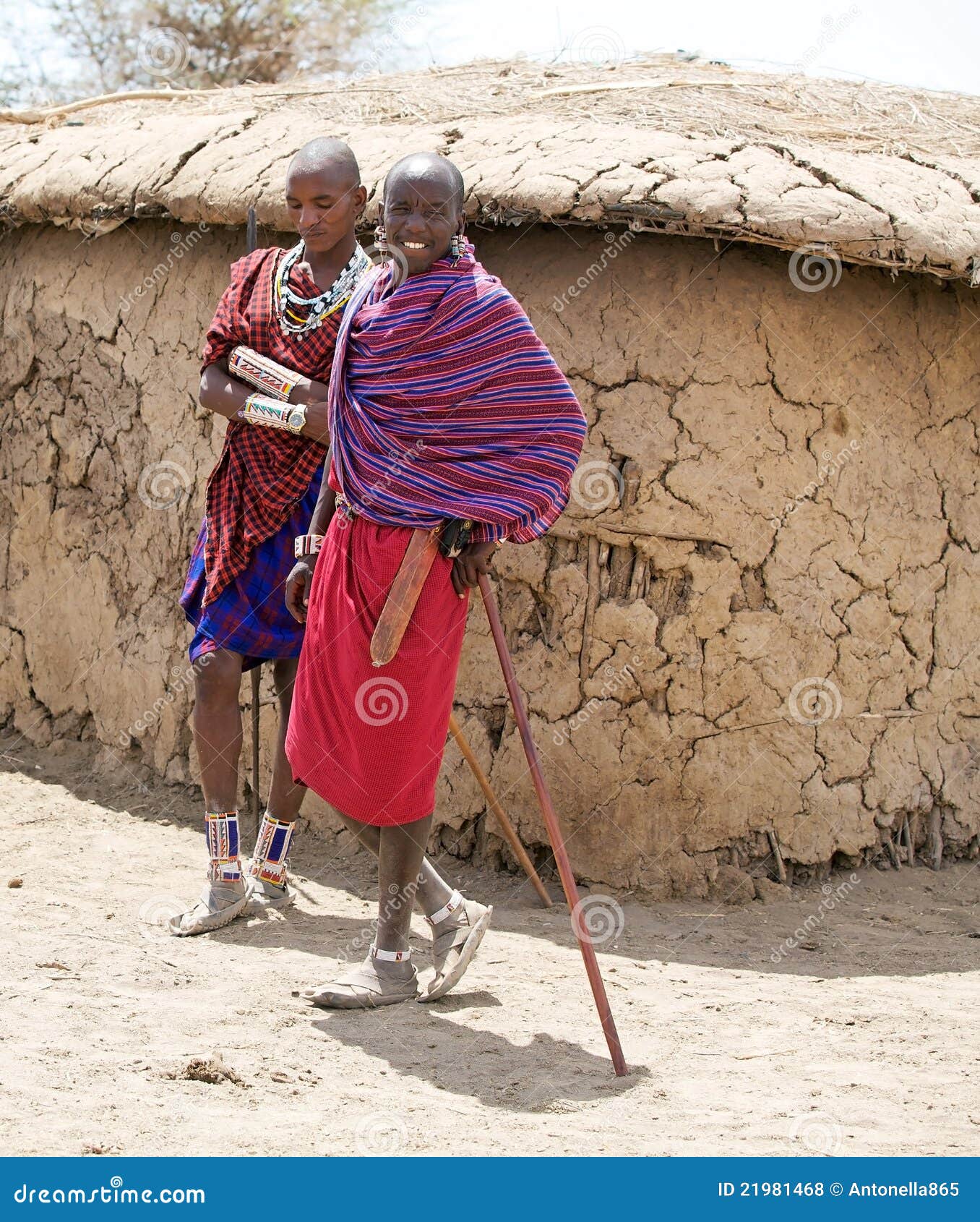 Masai men editorial stock photo. Image of kenya, people - 21981468