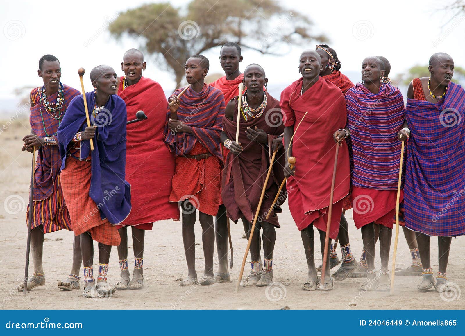 Masai men editorial stock image. Image of africa, lifestyle - 24046449