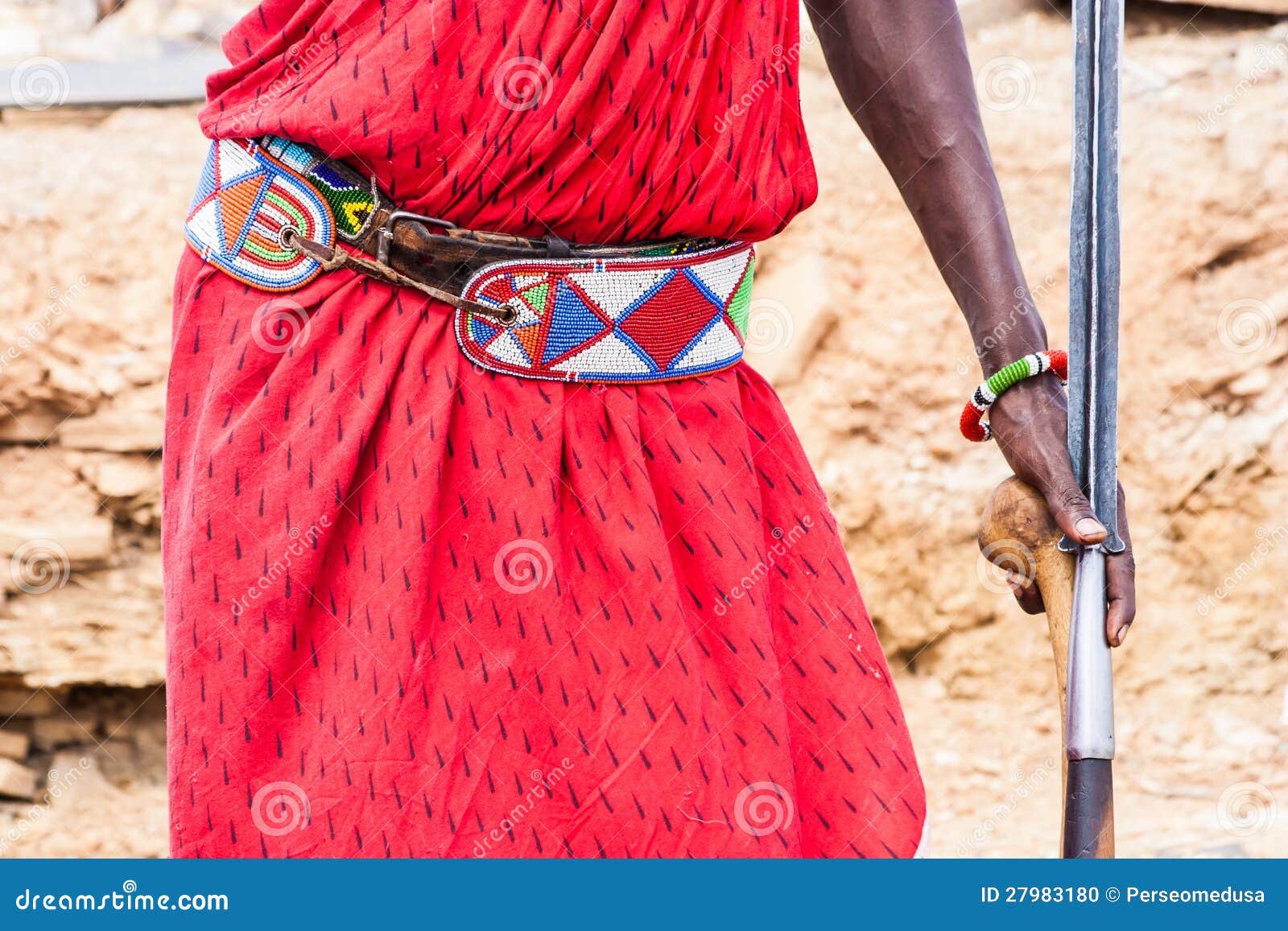Masai traditional costume stock photo. Image of africa - 27983180