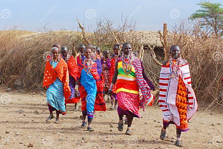 Masai tribe editorial stock image. Image of massai, african - 26897364
