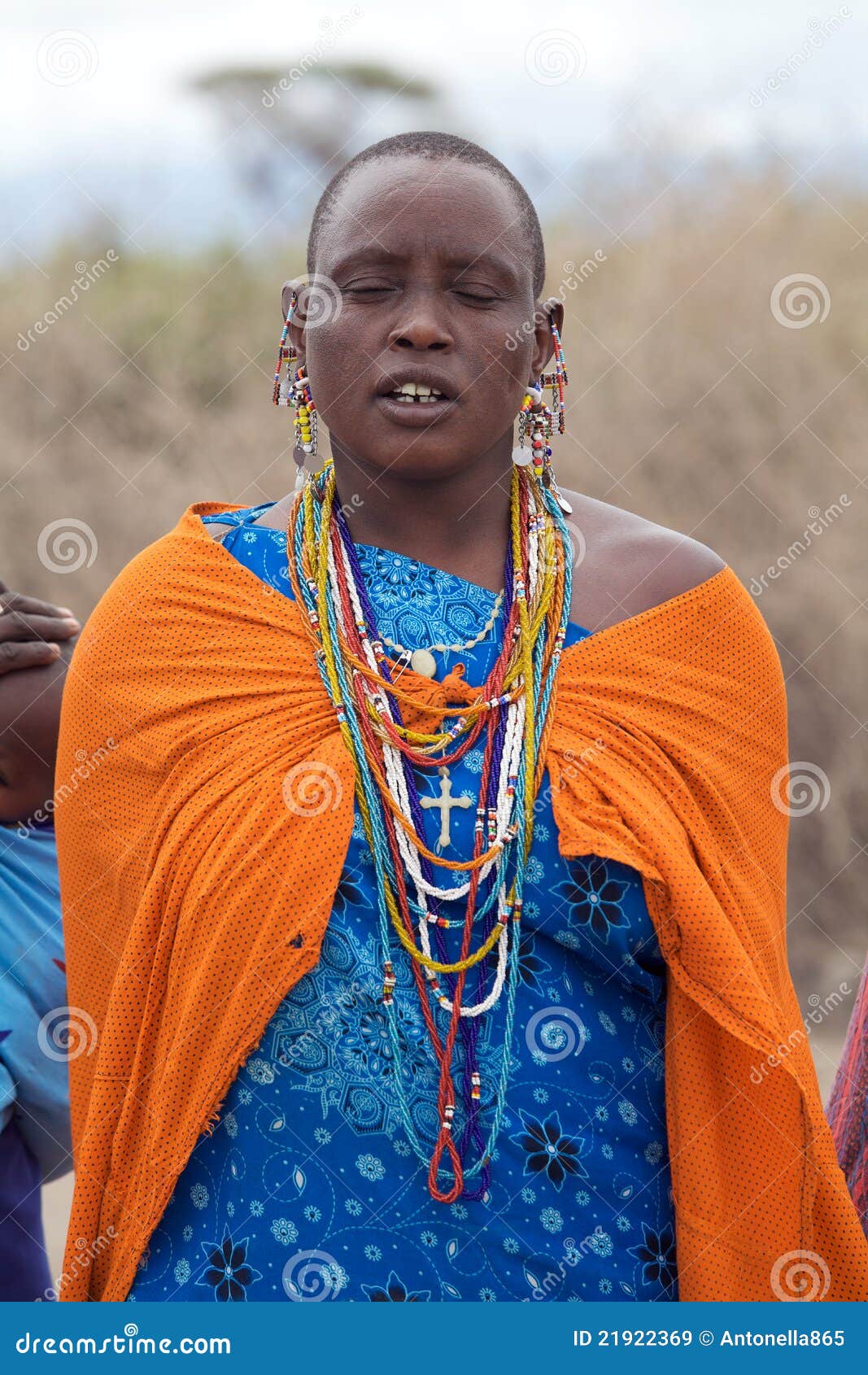 Masai woman editorial stock image. Image of women, african - 21922369