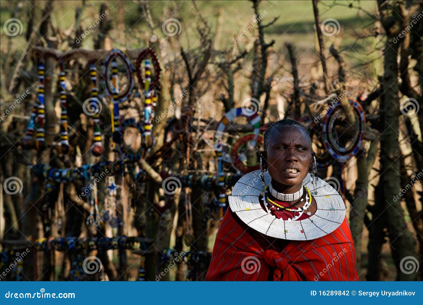 Masai Woman with Ornaments. Editorial Photography - Image of maasai ...