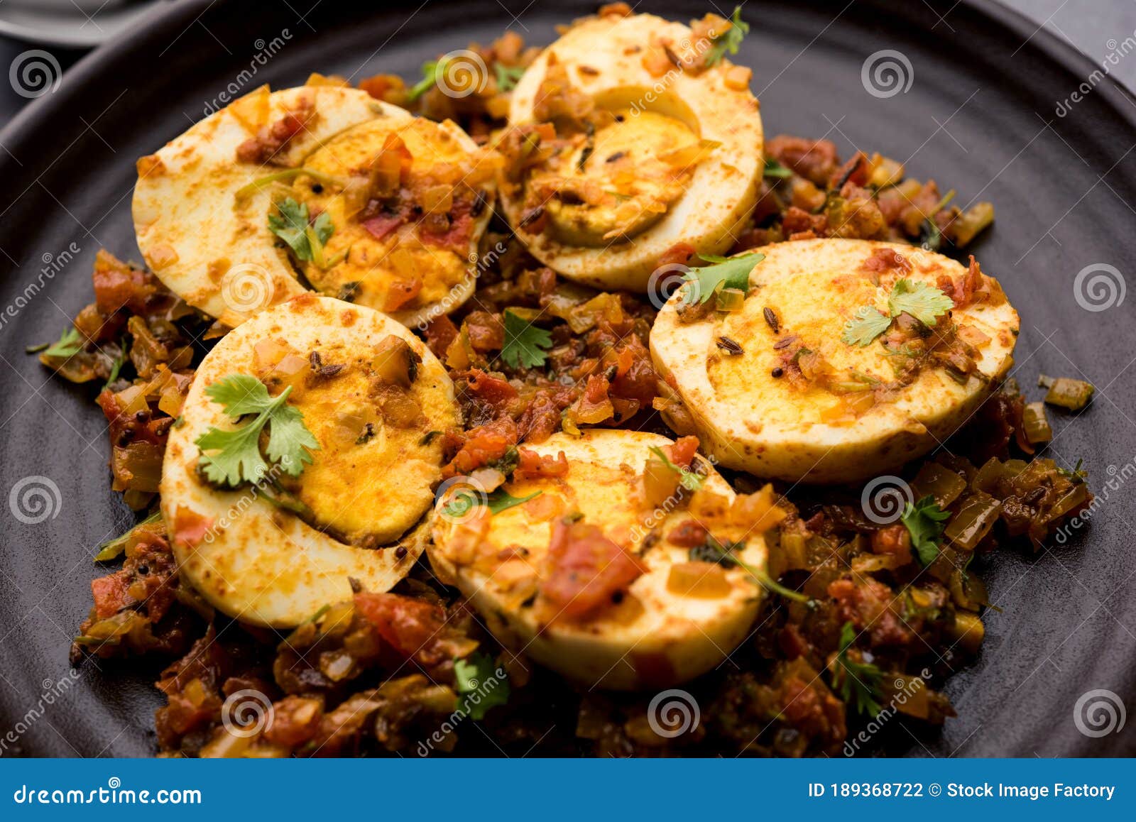 Masala Anda Fry Made Using Chicken Egg is an Indian Starter Stock Photo ... Masala Anda Fry Made Using Chicken Egg is an Indian Starter Stock Photo ...