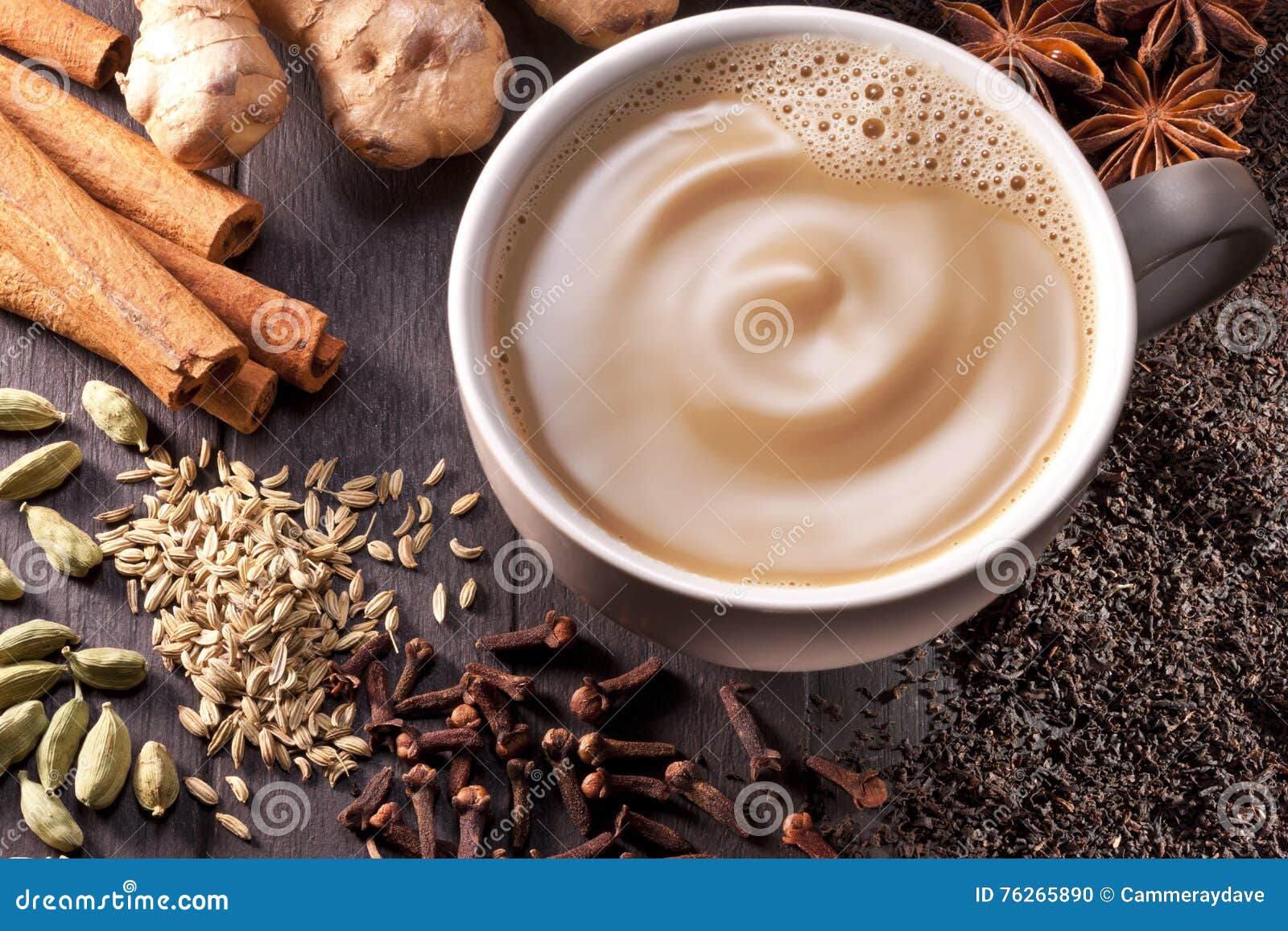 Masala Chai Tea Cup Ingredients Foto de archivo - Imagen de salud ...