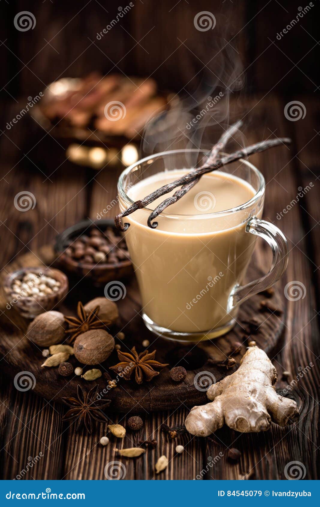 Masala chai tea stock image. Image of organic, milk, traditional - 84545079