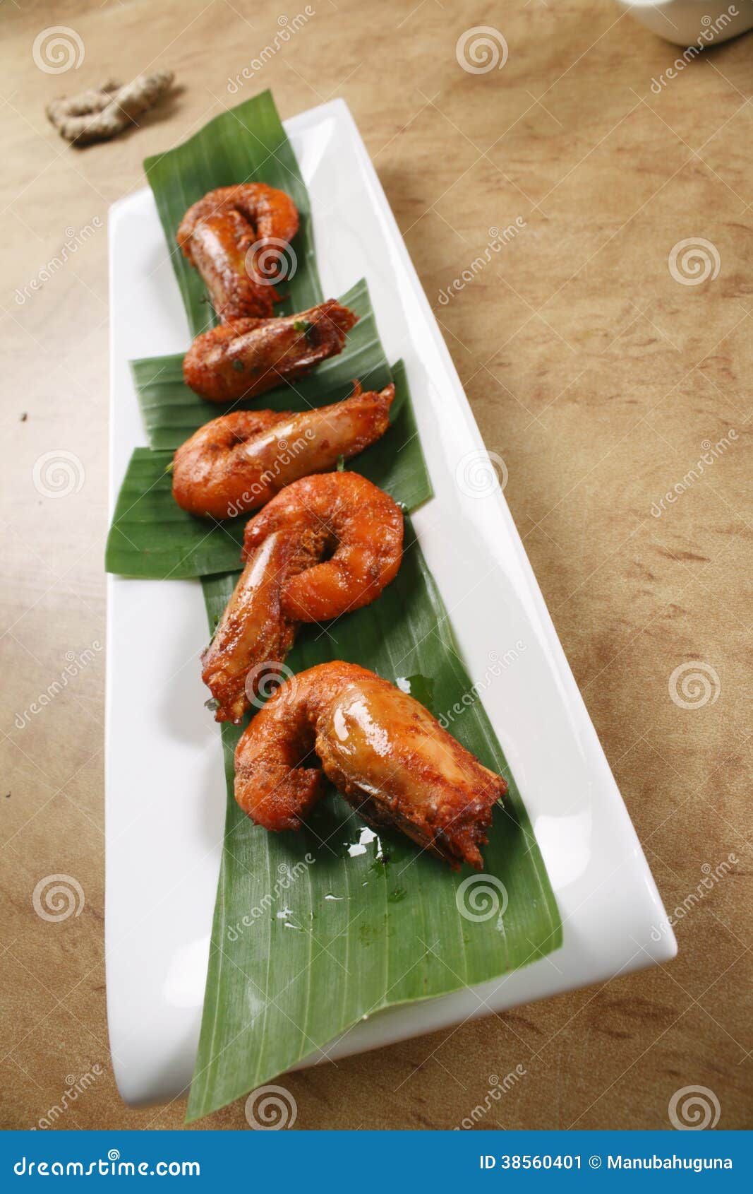 Masala Fried Prawns a Snack from Goa, India Stock Image - Image of ...