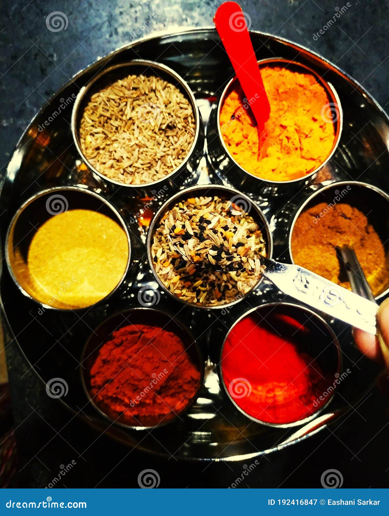 Masala in masal Container stock image. Image of breakfast - 192416847