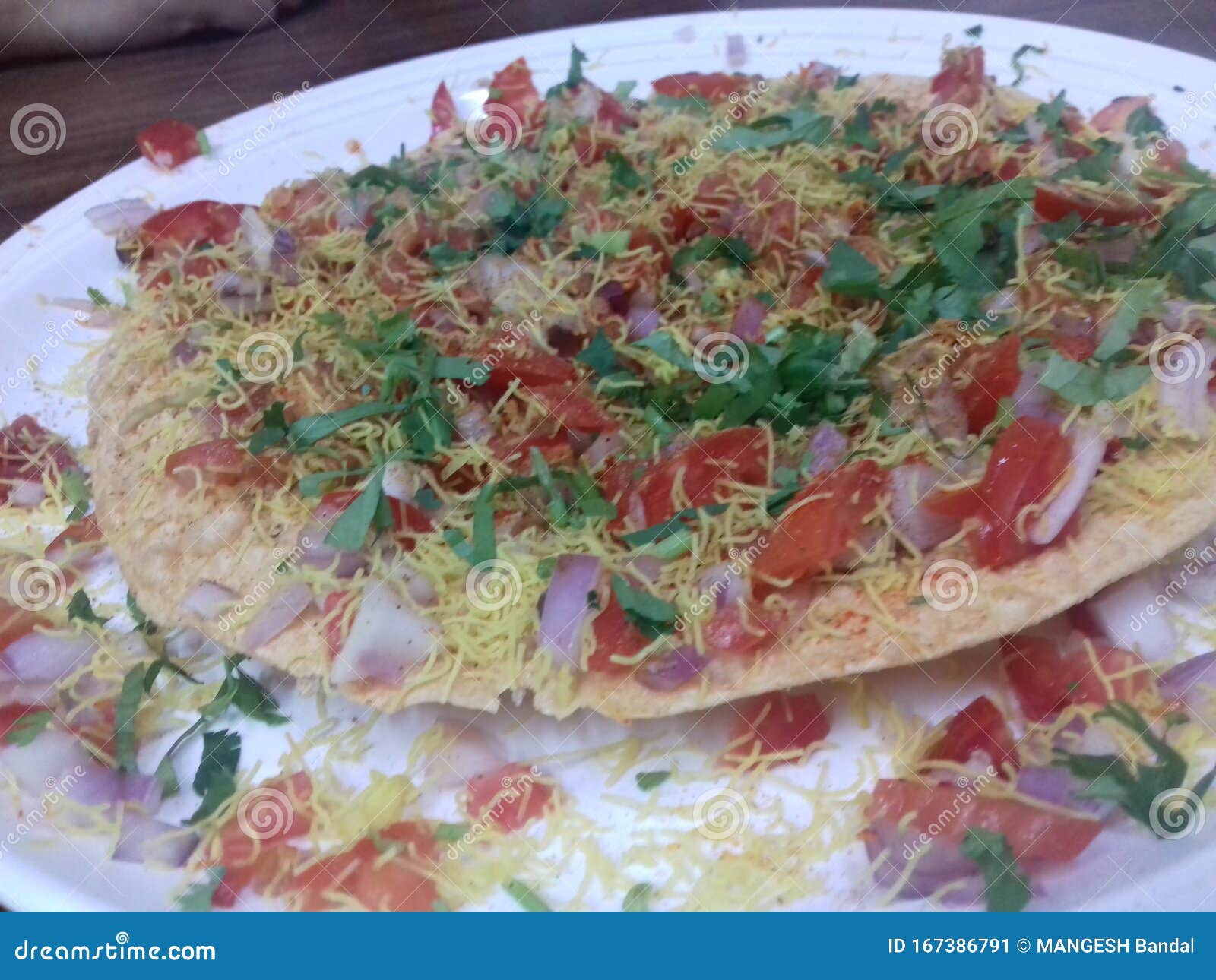 Masala papad stock image. Image of fried, vegetables - 167386791