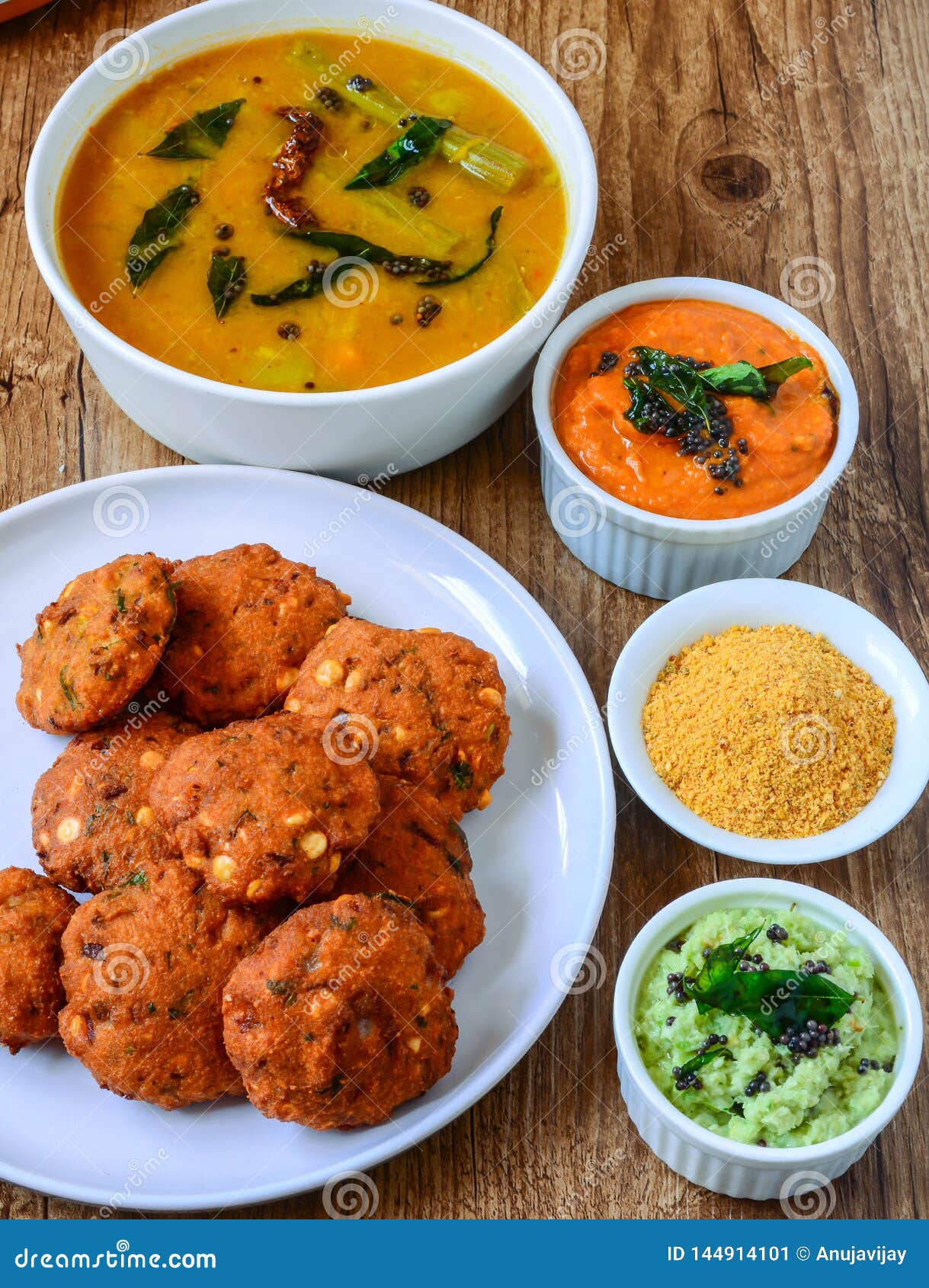 Masala Vada India Street Food Stock Image - Image of masala, india ...