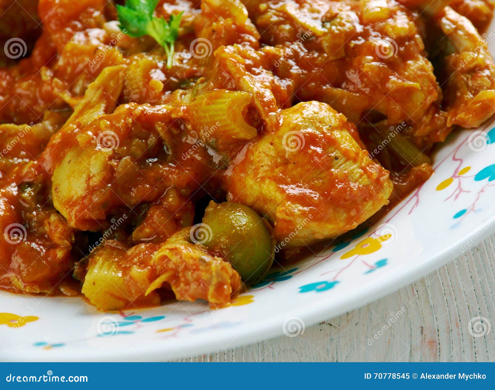 Masaledar chicken stock image. Image of pasanda, meal - 70778545