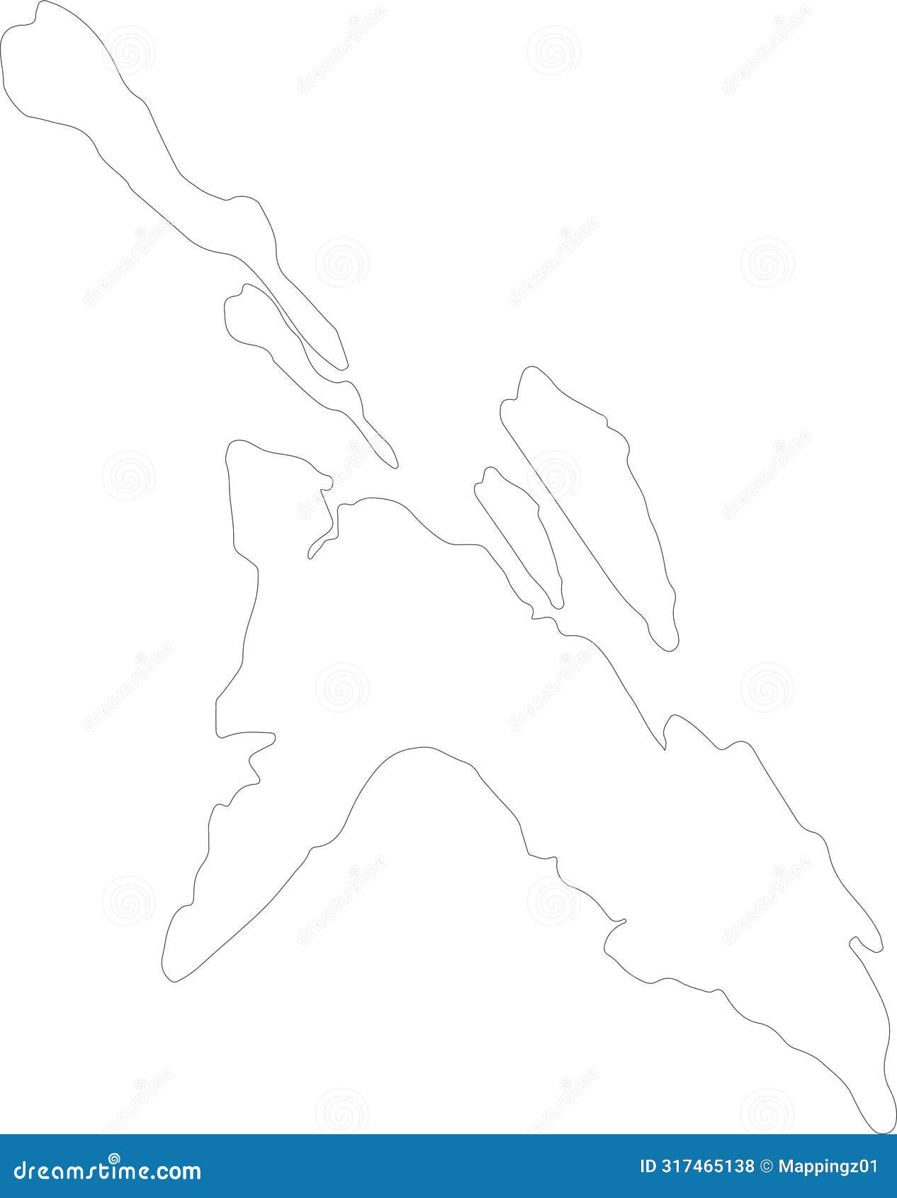 Masbate Philippines Outline Map Stock Vector - Illustration of masbate ...