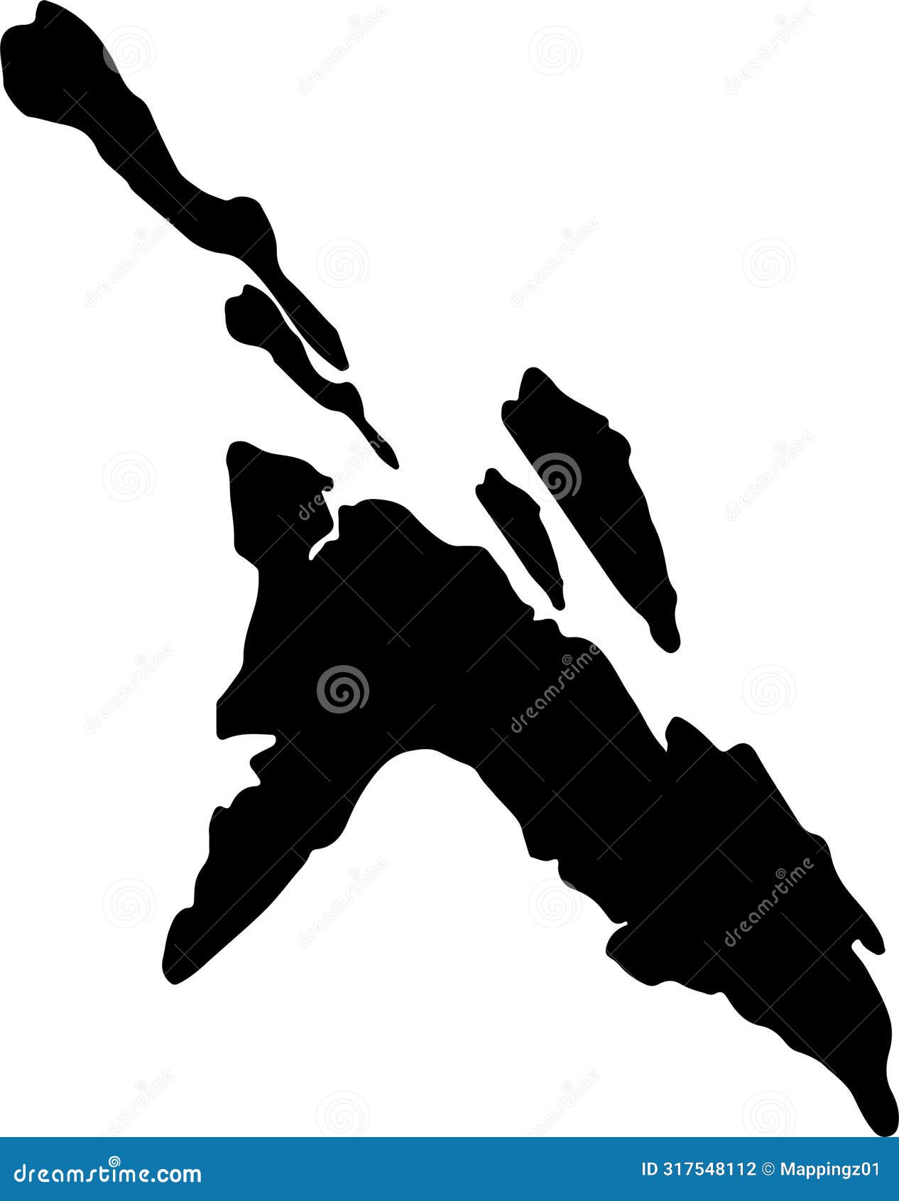 Masbate Philippines Silhouette Map with Transparent Background Stock ...