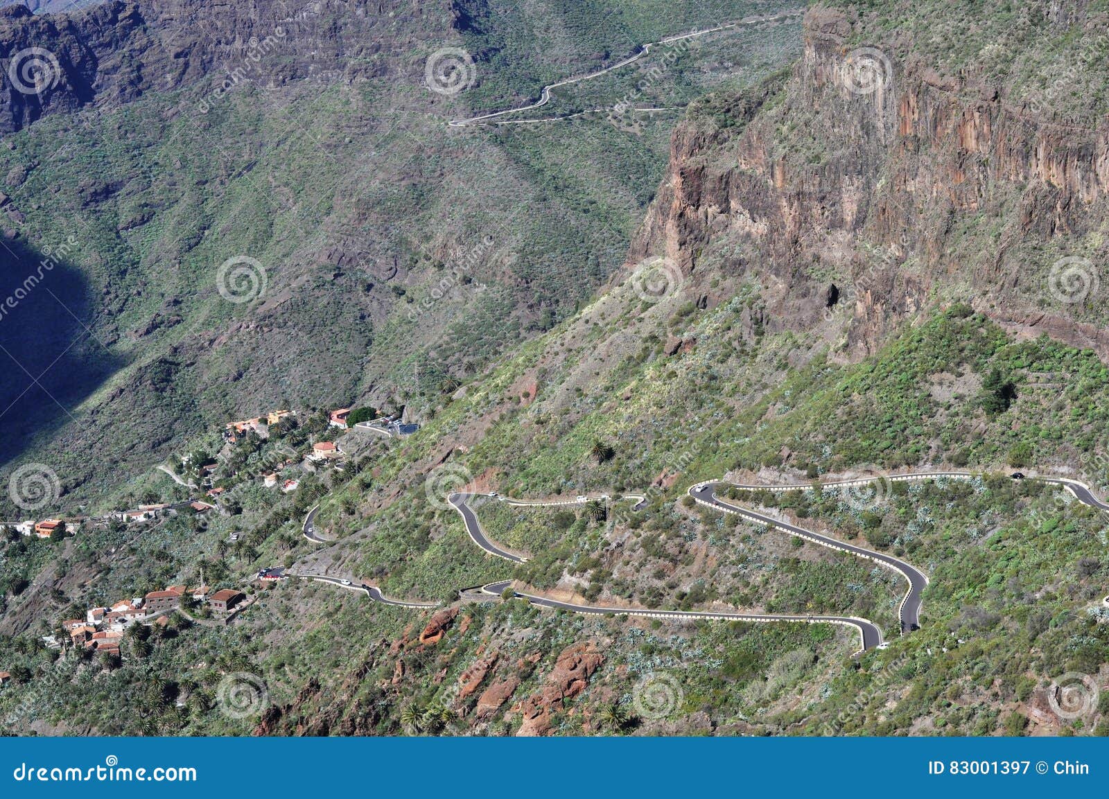 Masca Valley, Panoramic Road, Tenerife. Stock Image - Image of ...