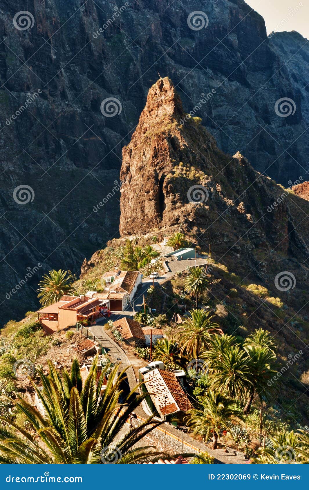 Masca village, Tenerife stock image. Image of steep, architecture ...