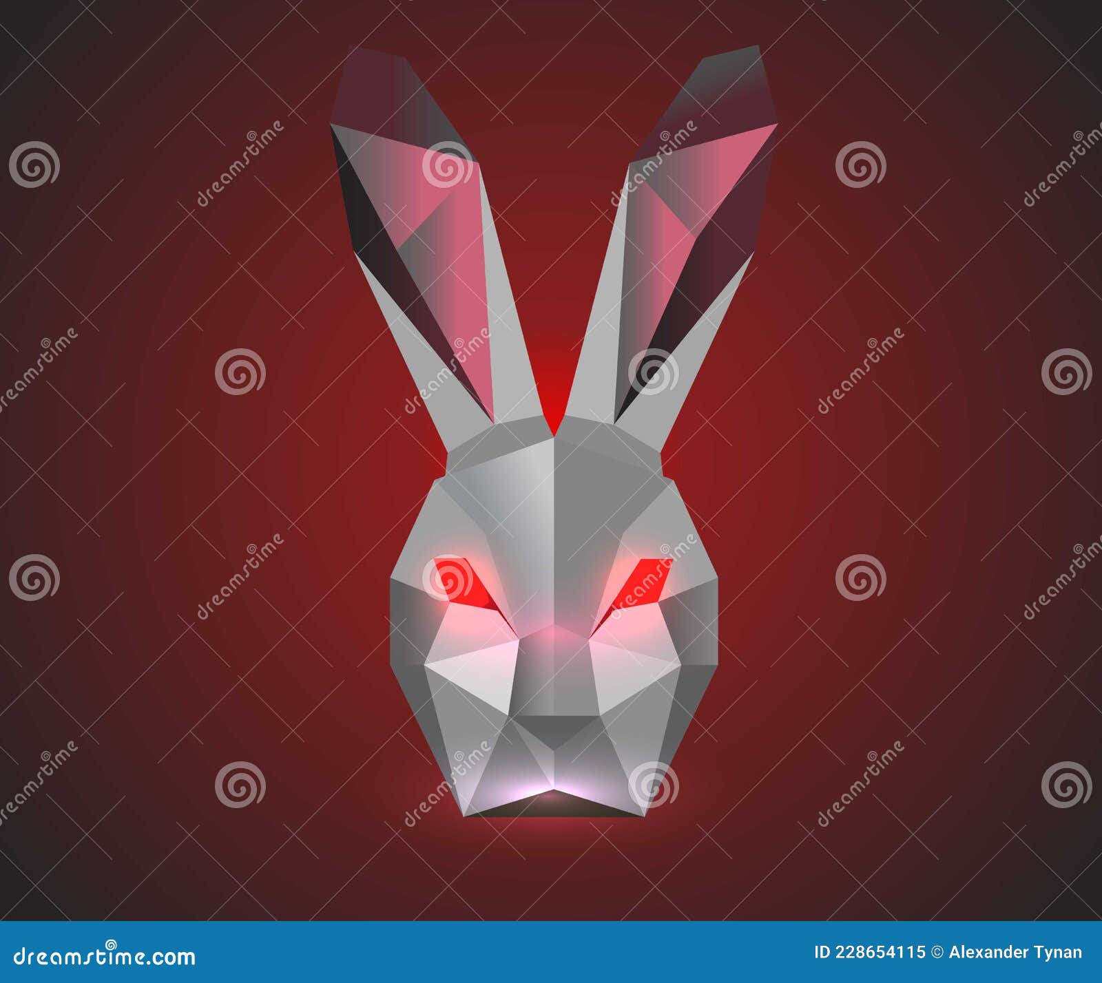 Evil Toy Rabbit Cartoon Vector | CartoonDealer.com #44432550