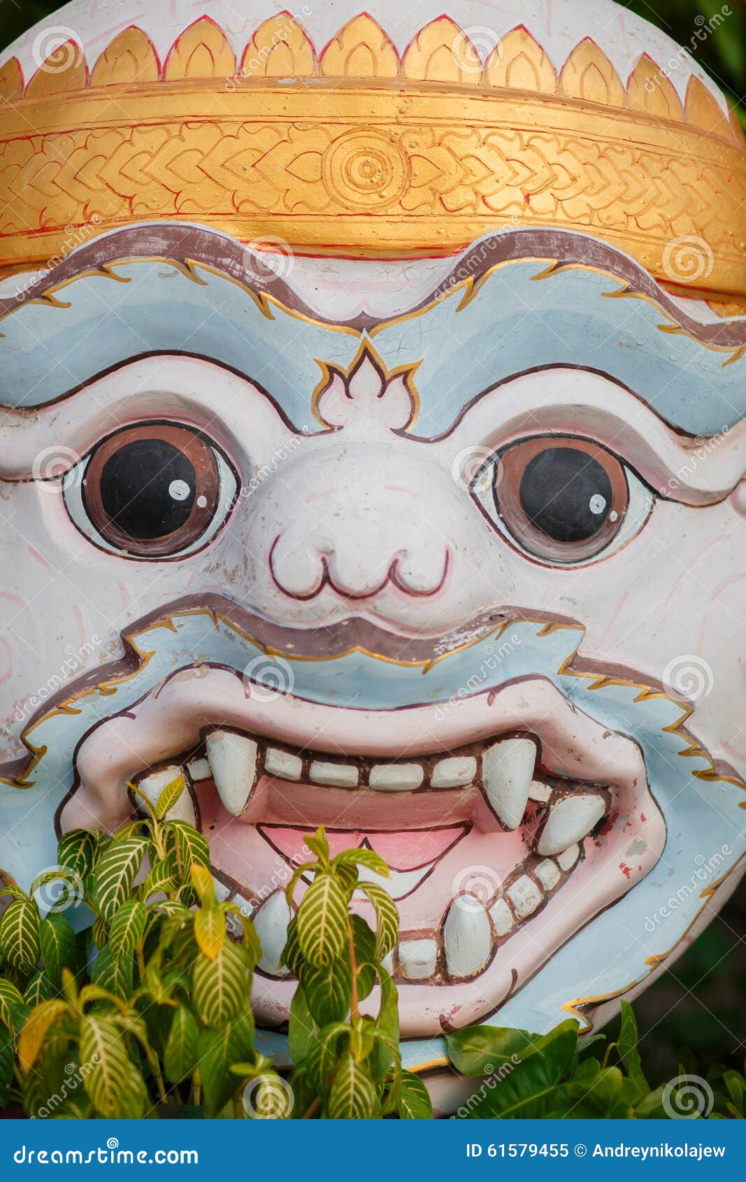 Maschera Di Protezione Del Dio Tailandese Immagine Stock - Immagine di ...