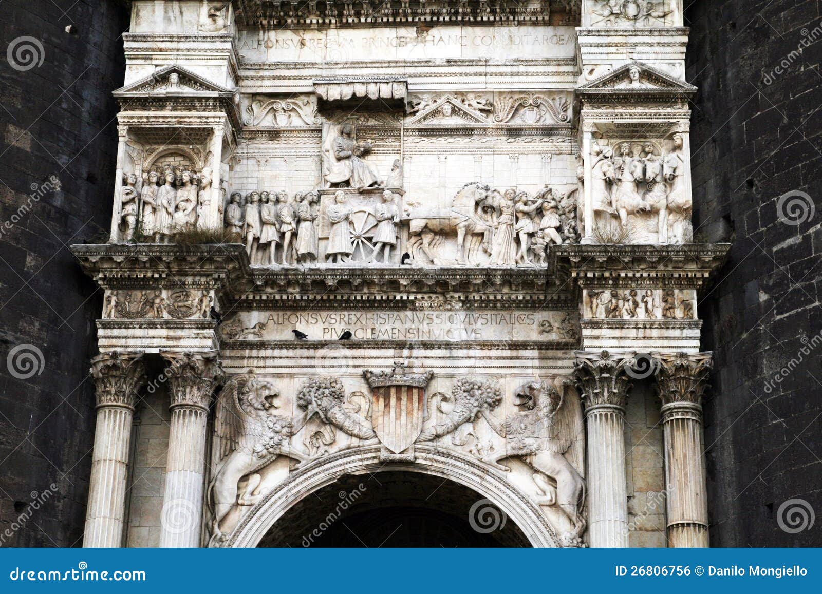 Maschio angioino gate stock photo. Image of trip, gate - 26806756