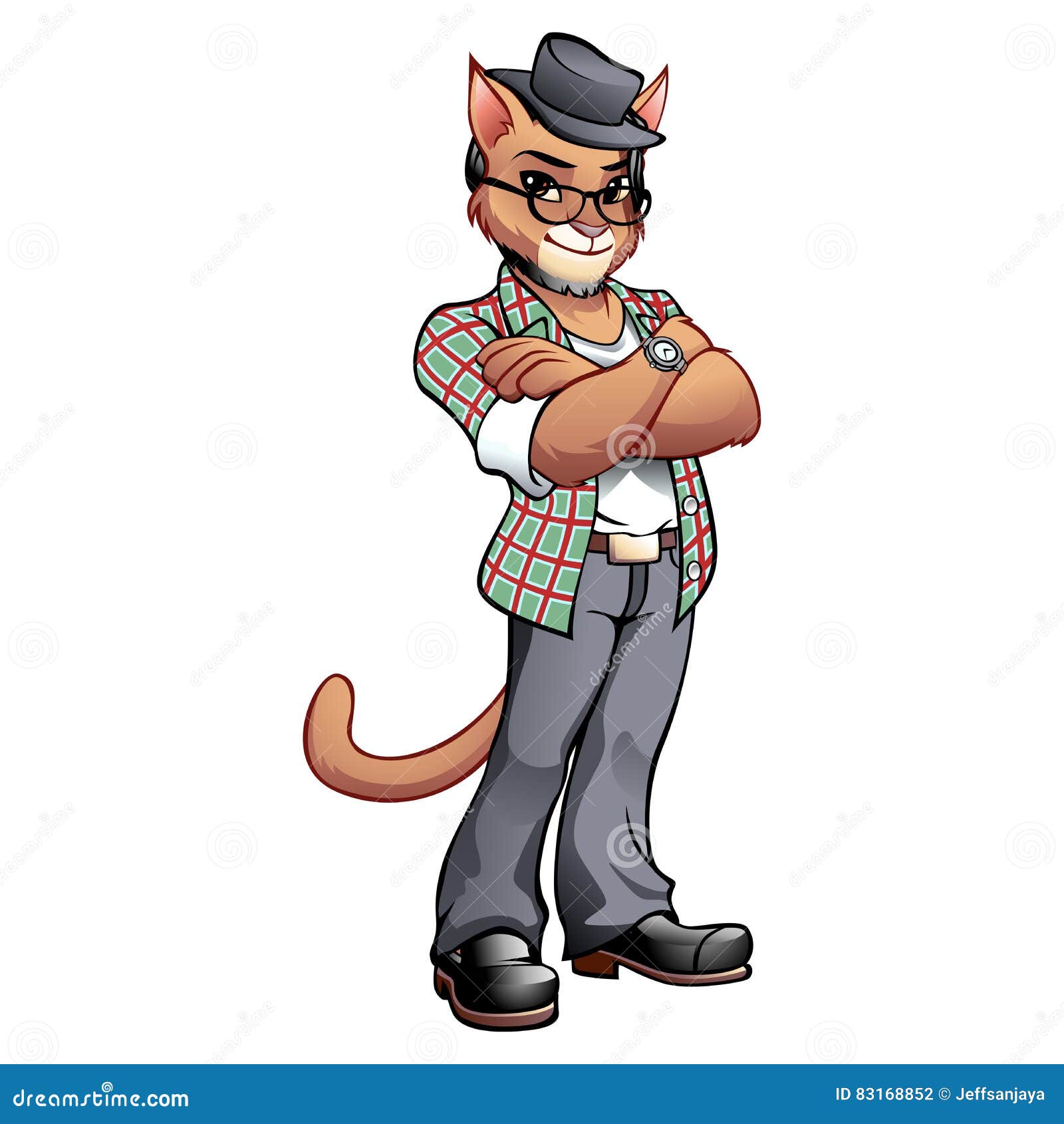 Mascot Cat stock vector. Illustration of mascot, vector - 83168852