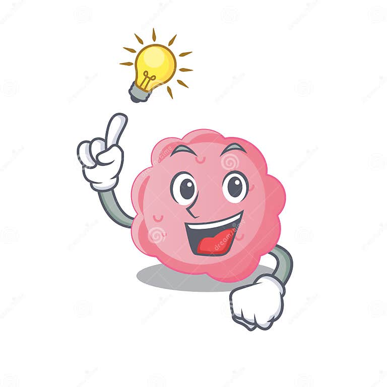 Mascot Character Design Of Anaplasma Phagocytophilum With Has An Idea