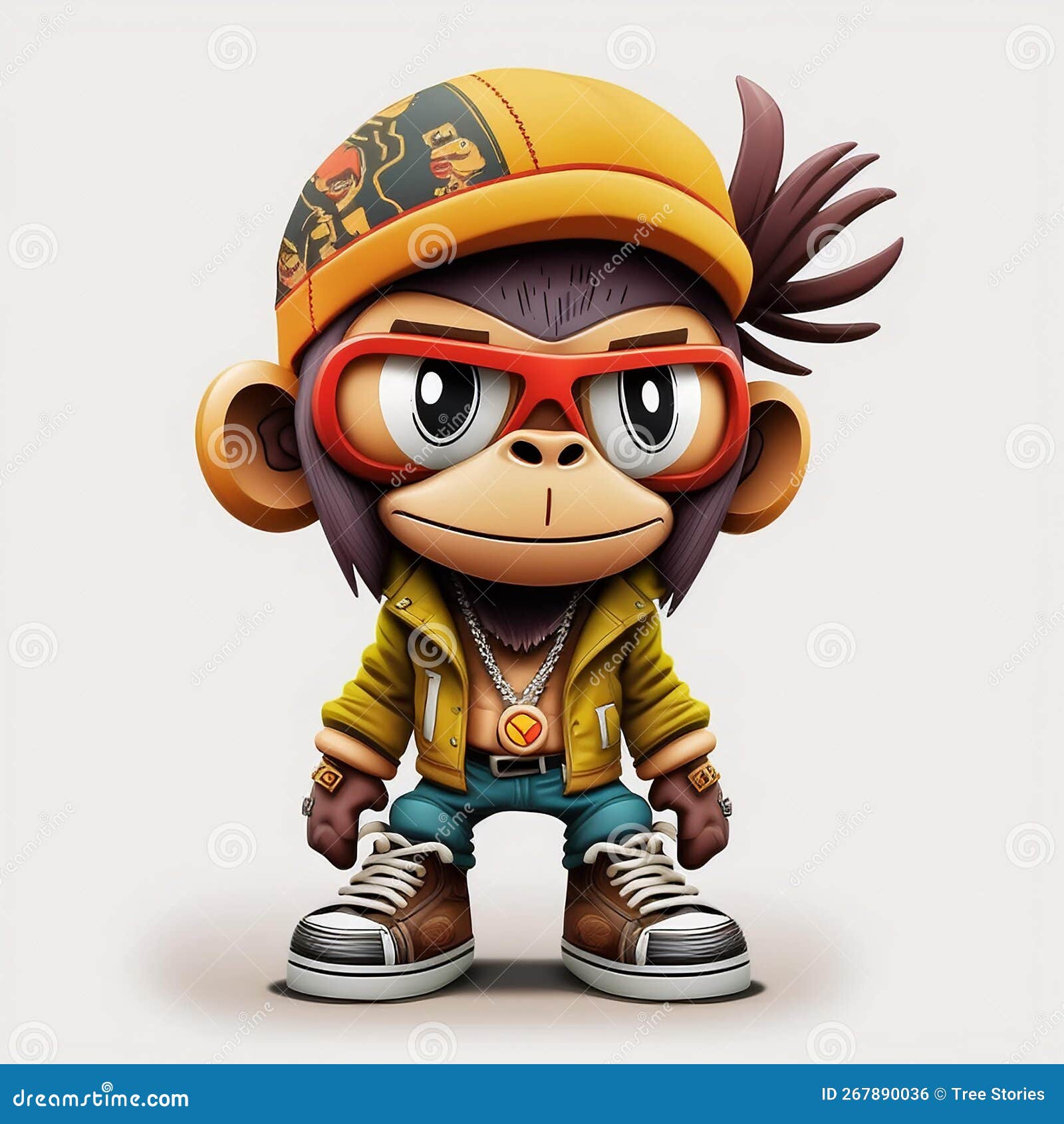Cyber Monkey stock illustration. Illustration of figurine - 267890036