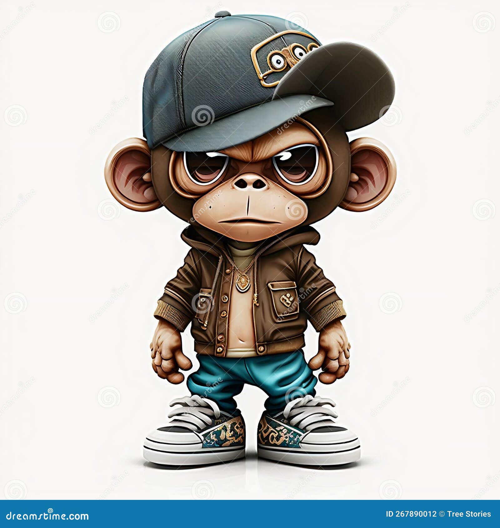 Cyber Monkey stock illustration. Illustration of face - 267890012