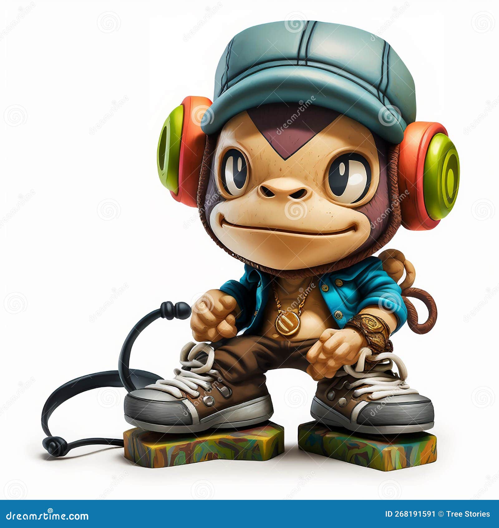 Cyber Monkey stock illustration. Illustration of hand - 268191591