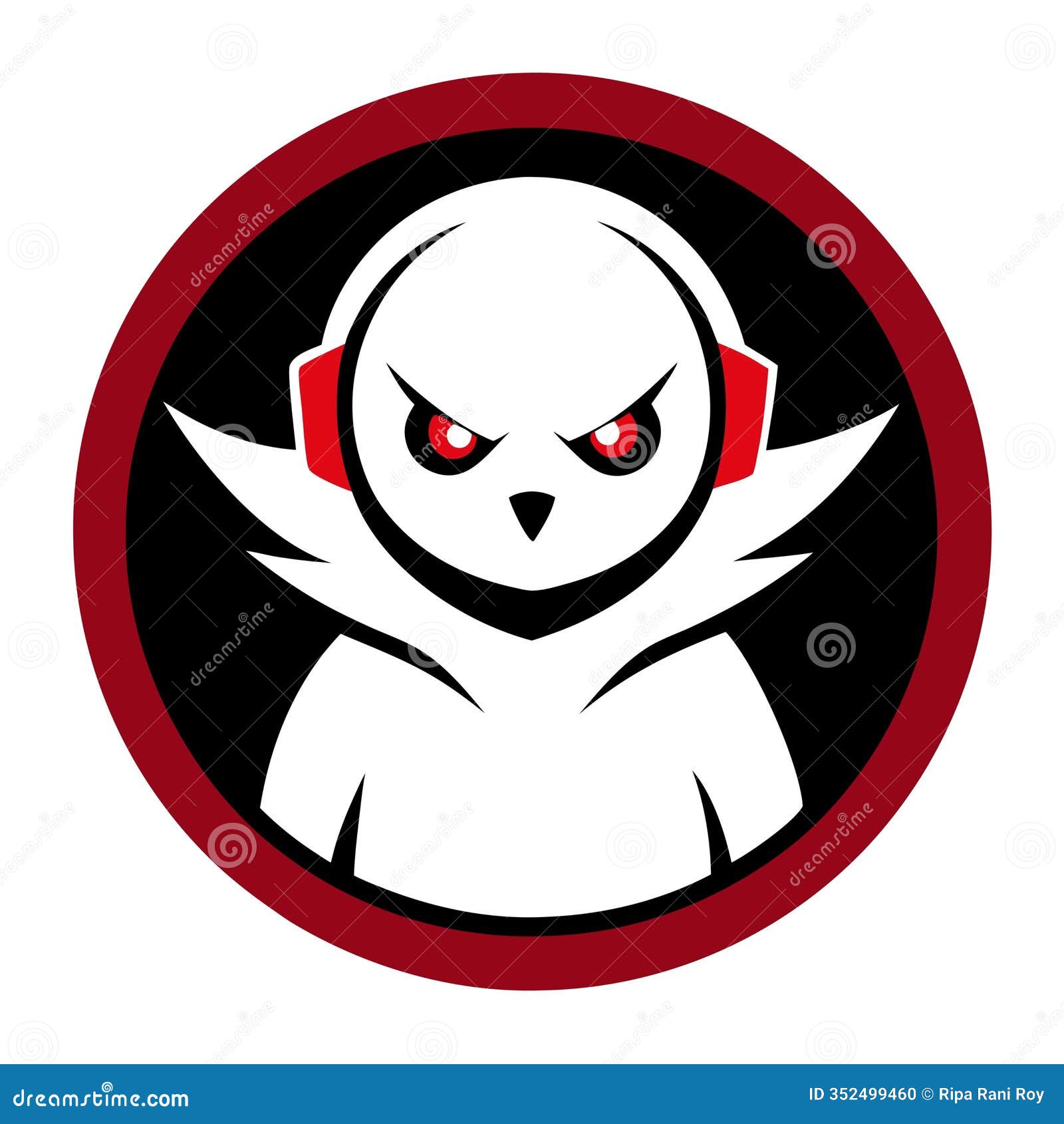 Mascot-in-circle-gaming-logo Stock Vector - Illustration of font ...