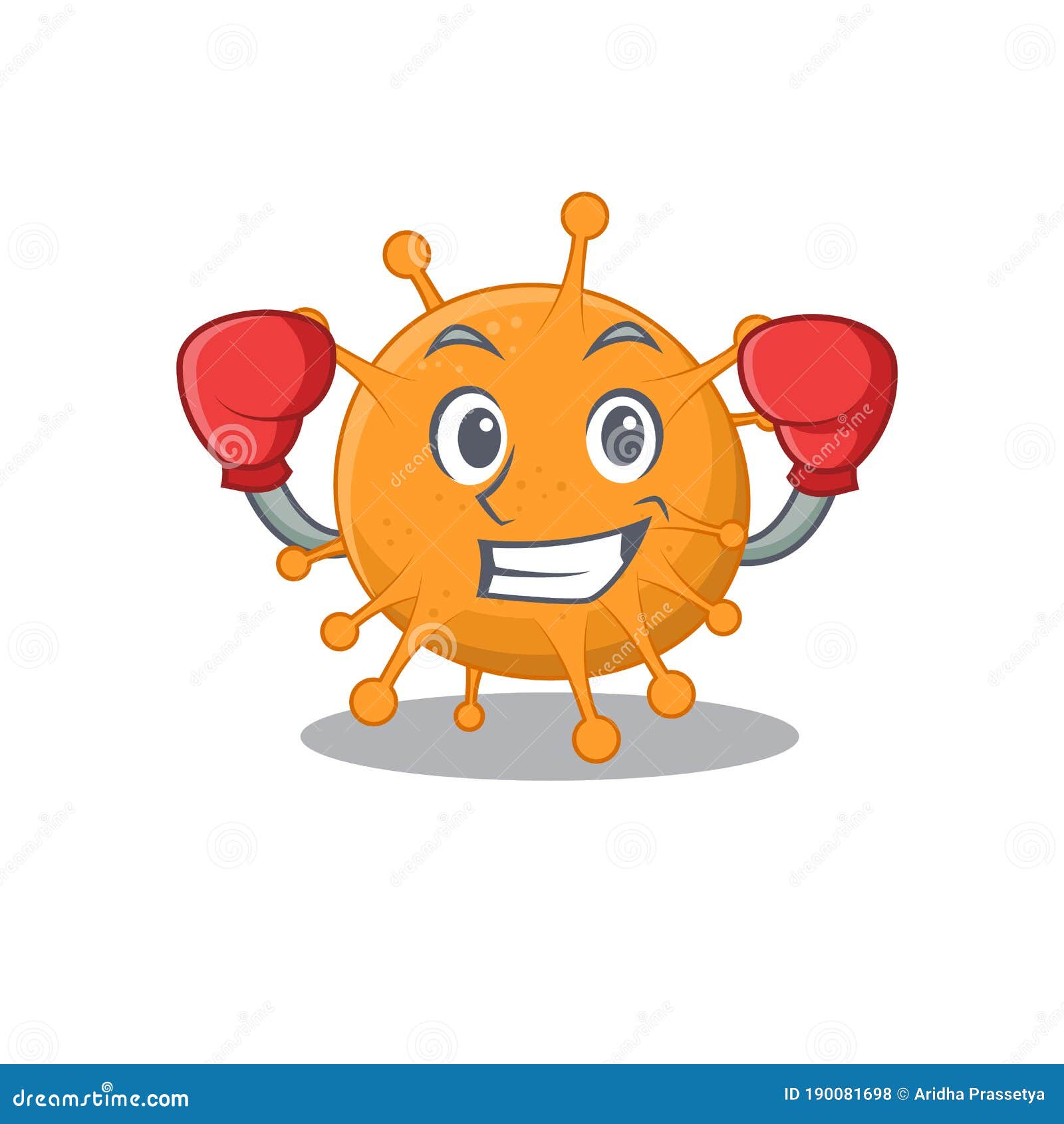 Mascot Design Of Anaplasma As A Sporty Boxing Athlete Stock Vector