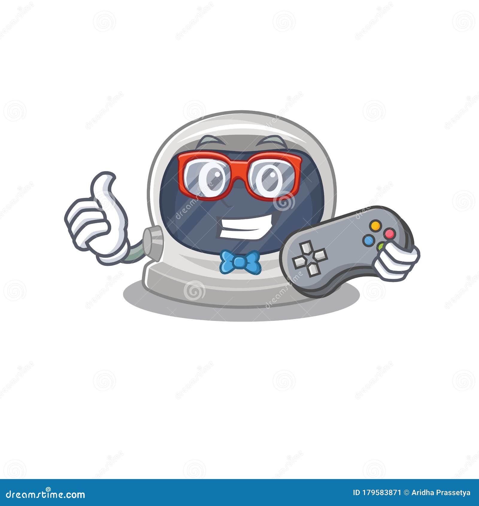 Astronaut Gamer Mascot Logo Design Cartoon Vector | CartoonDealer.com ...