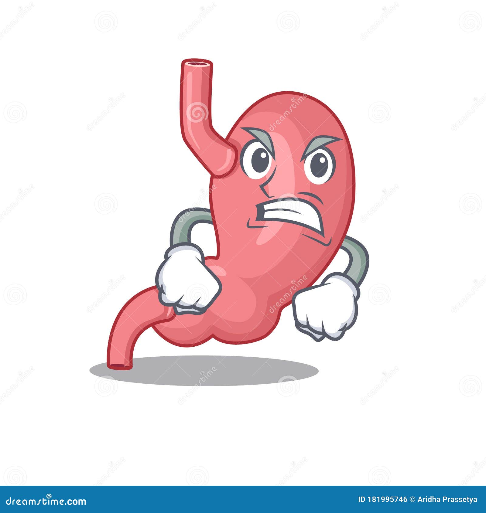 Angry Pancreas Mascot Cartoon Style | CartoonDealer.com #117434505