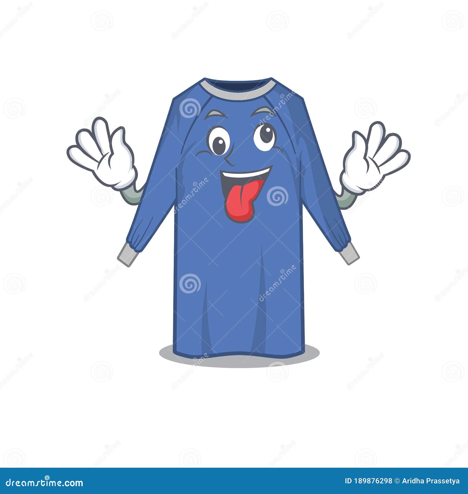 A Mascot Design of Disposable Clothes Having a Funny Crazy Face Stock ... A Mascot Design of Disposable Clothes Having a Funny Crazy Face Stock ...