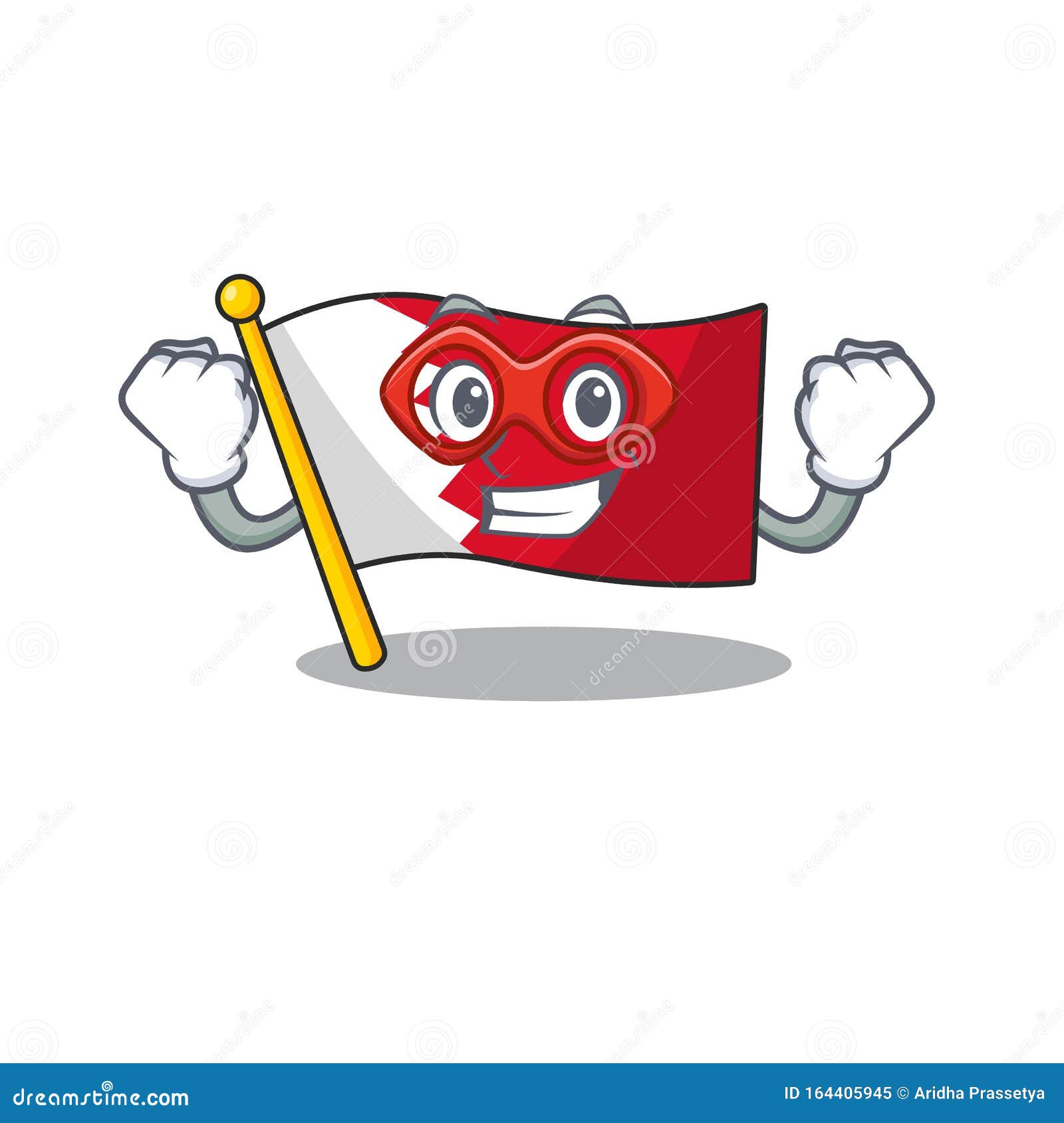 Mascot Flag Bahrain with in Super Hero Character Stock Vector ...