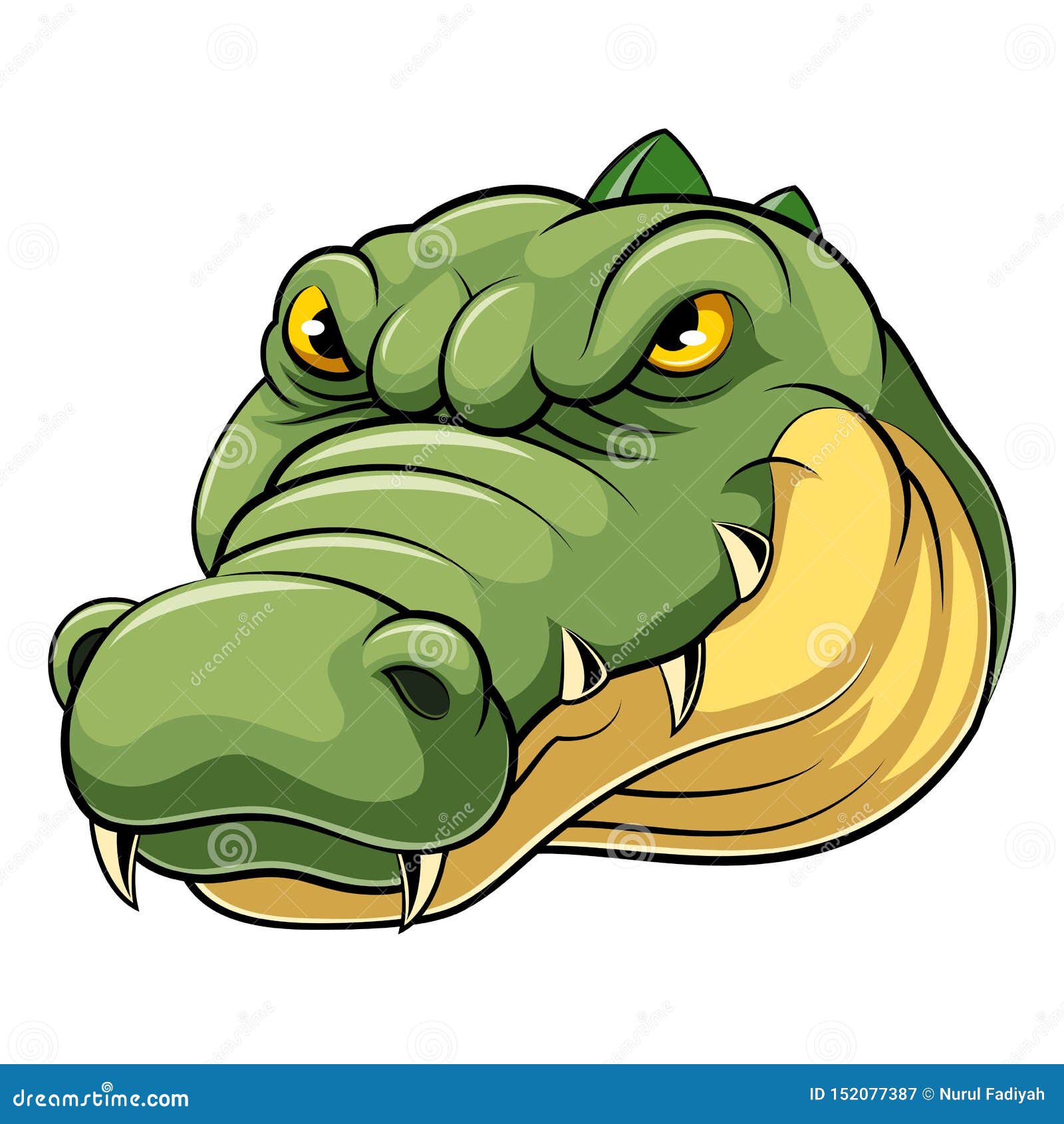 Mascot Head of an Crocodile Stock Vector - Illustration of alligator ...