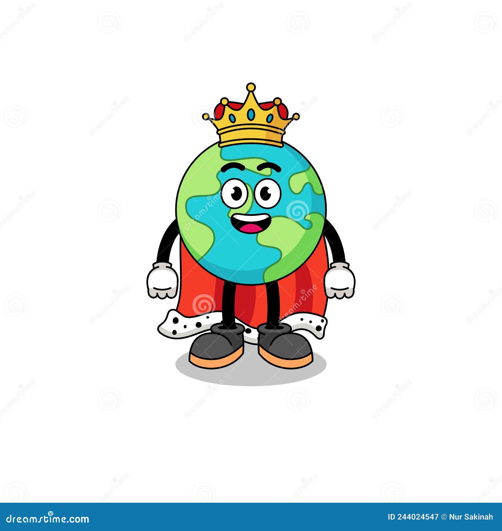 Mascot Illustration of Earth King Stock Vector - Illustration of king ...