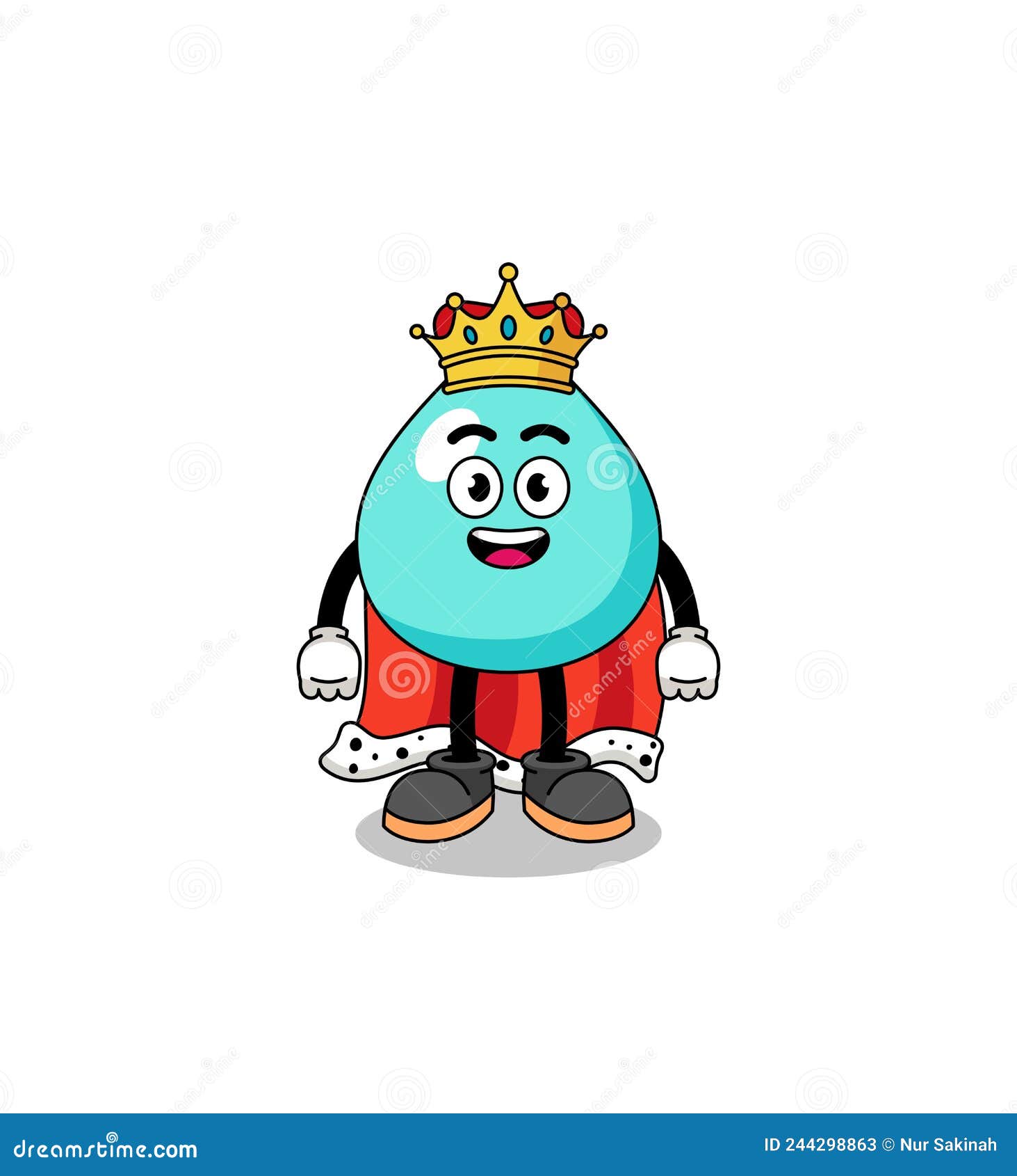Mascot Illustration of Water King Stock Vector - Illustration of ...
