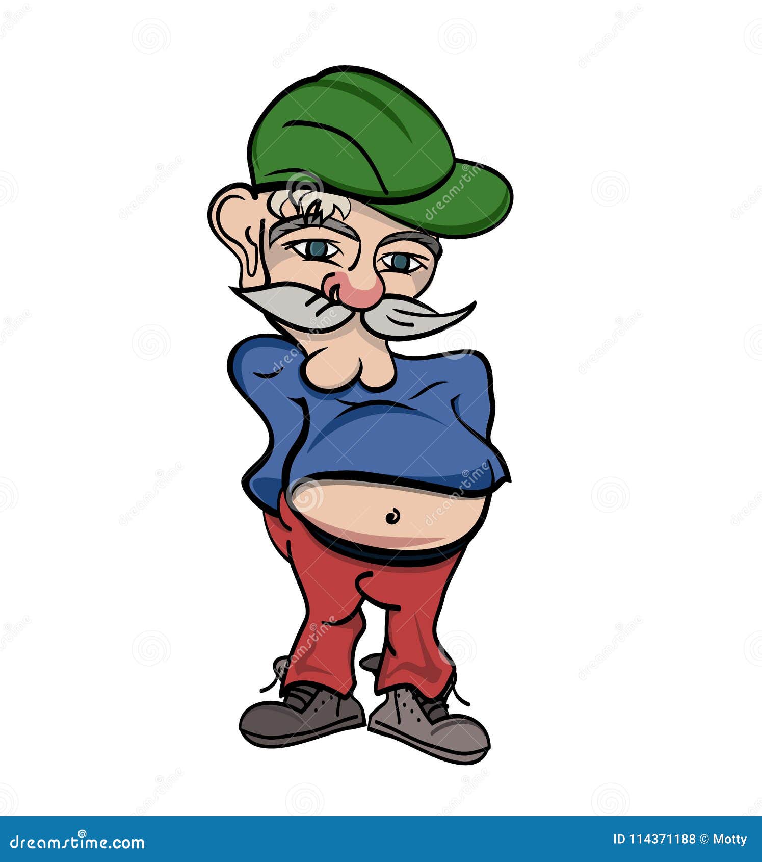 Mascot Illustrations Funny Men Stock Illustration - Illustration of ...