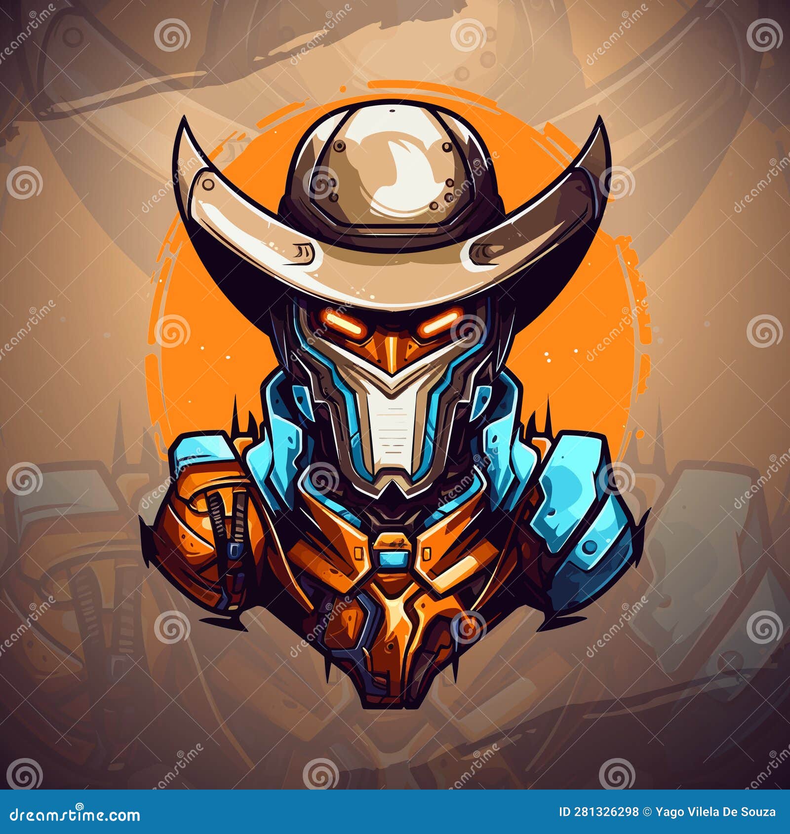 Futuristic Cowboy Art