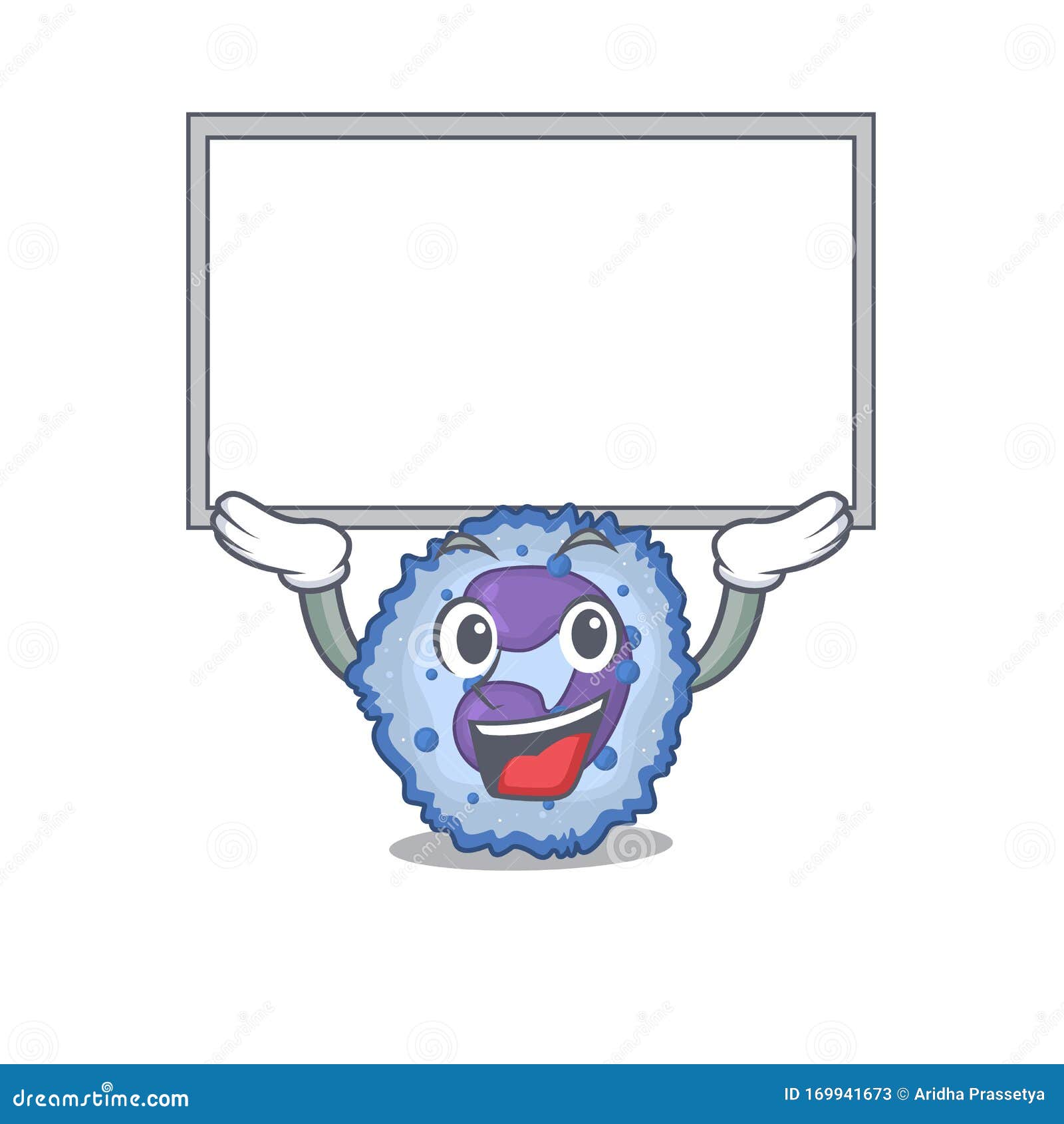 Basophil Cell Cartoon Character Design On A Surprised Gesture Vector ...