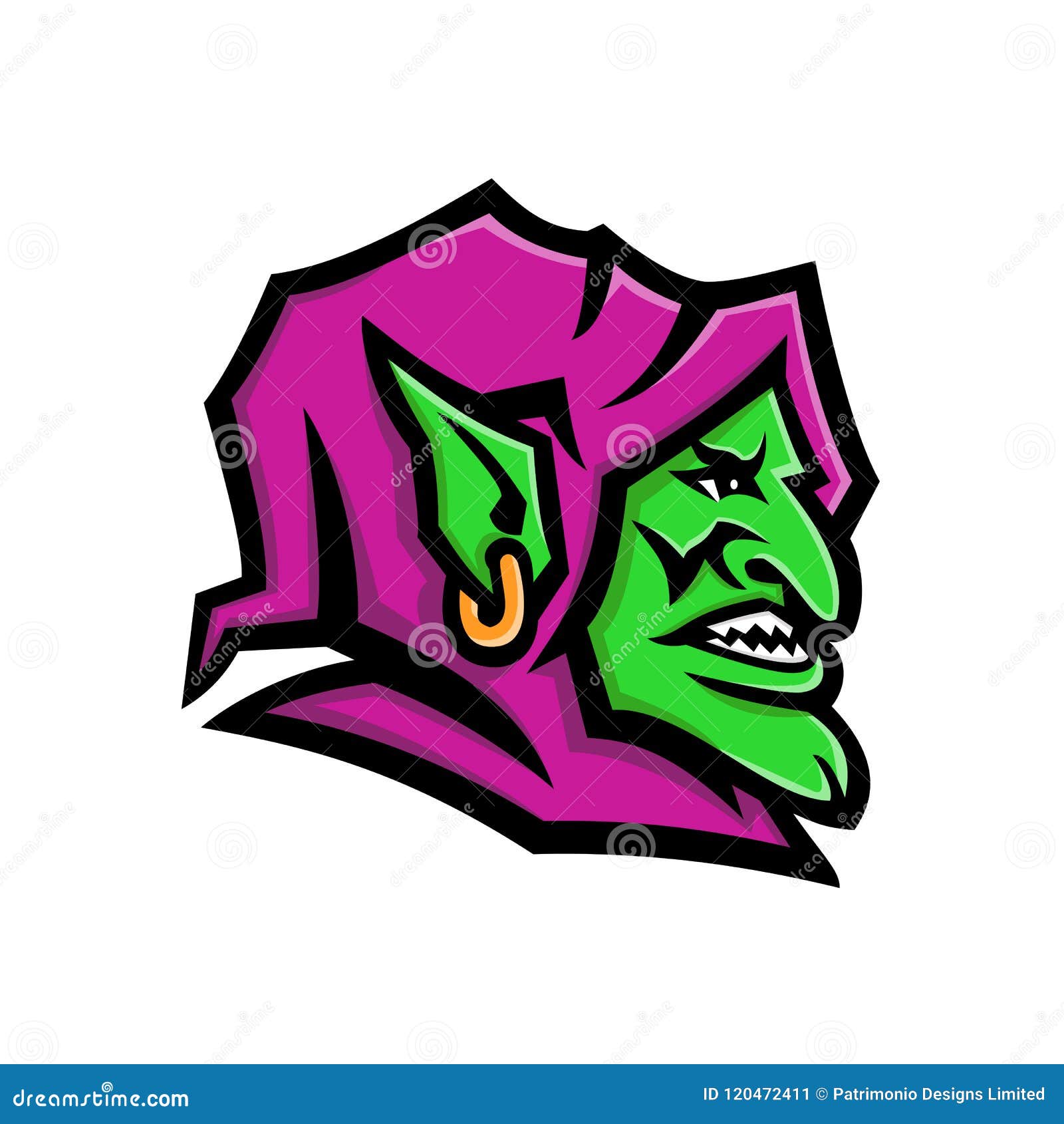 Mascota Principal Del Duende Ilustración del Vector - Ilustración de ...