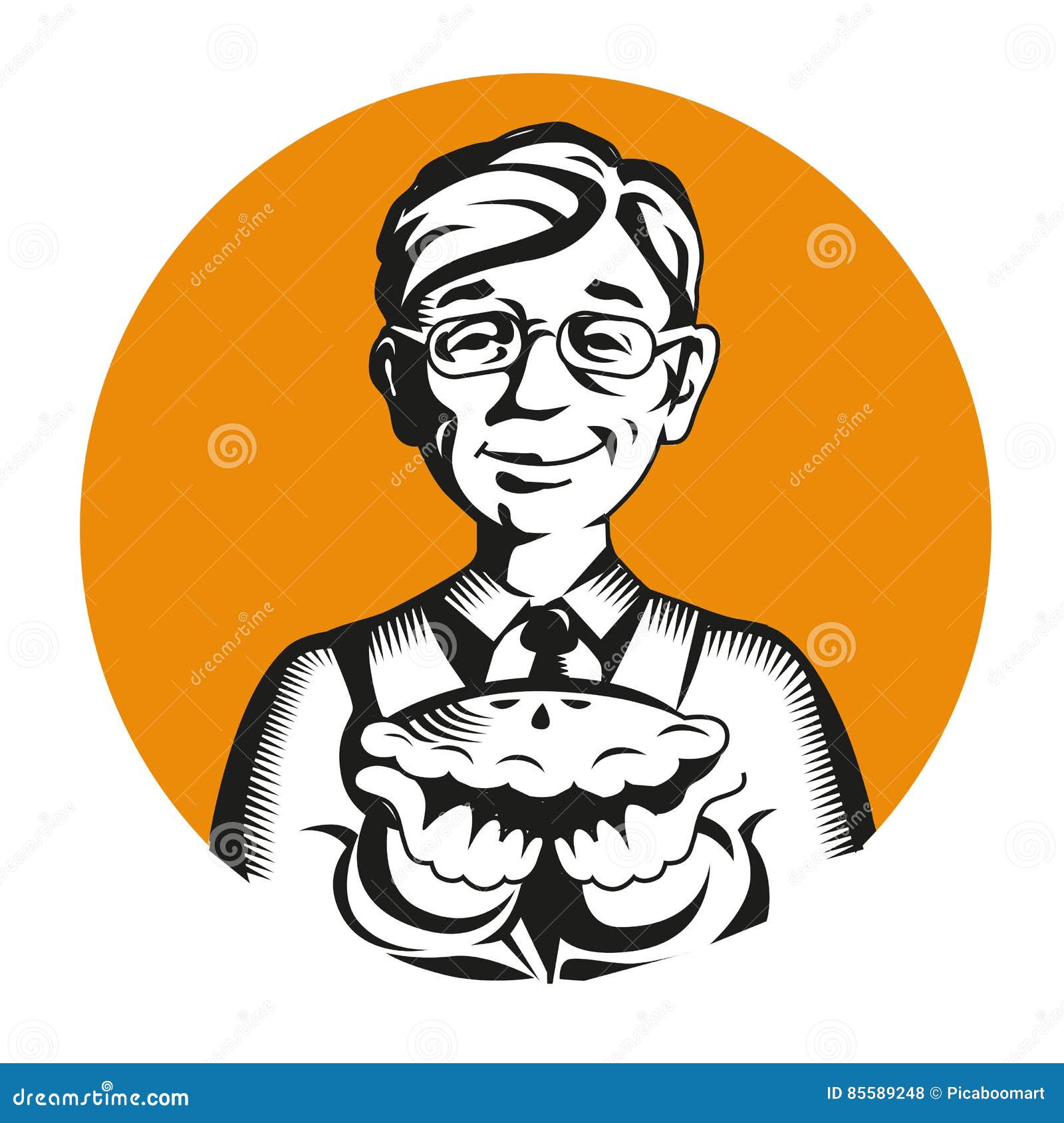 Mascote Do Logotipo Do ícone Do Vetor Do Padeiro Ilustração do Vetor ...