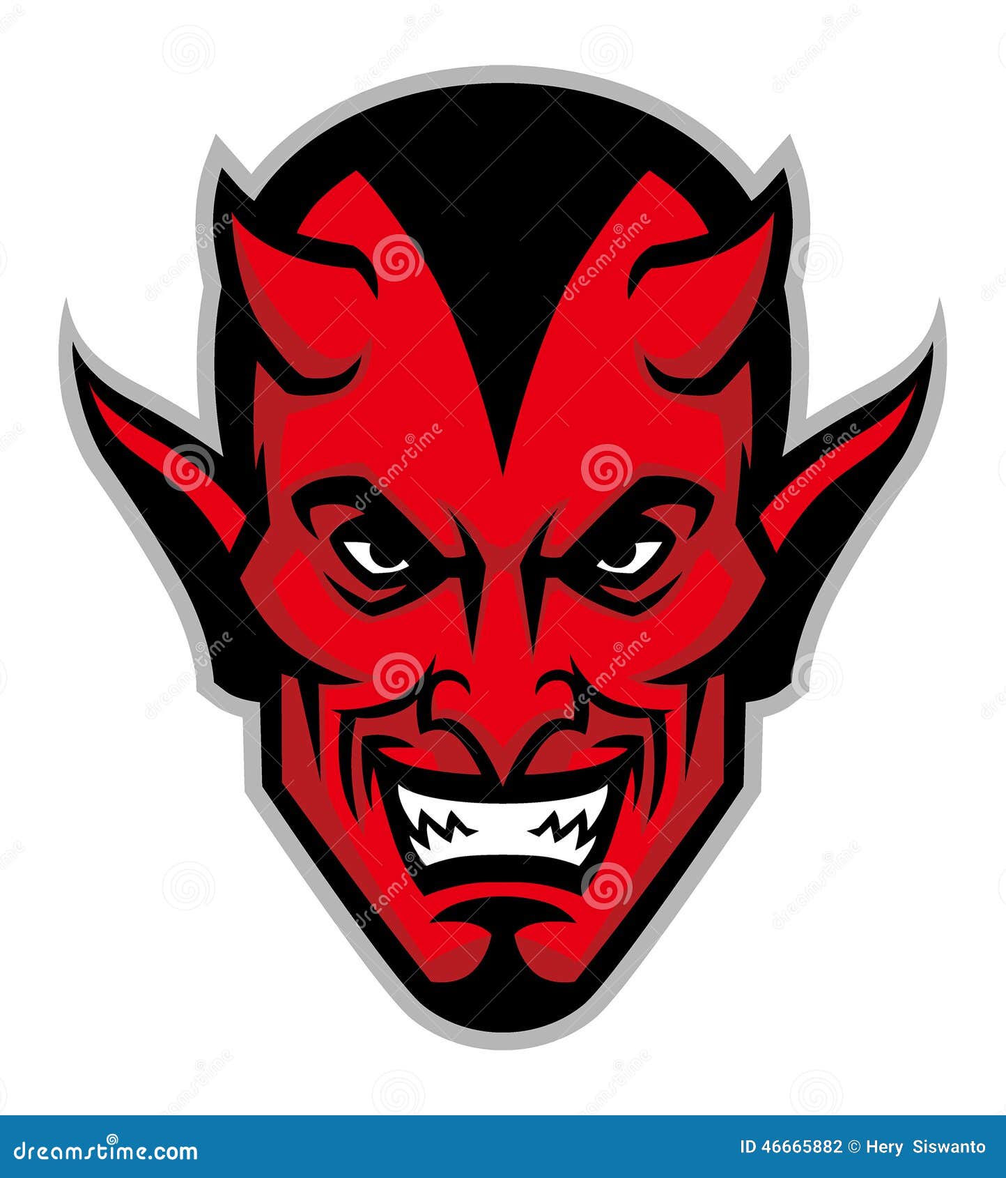 Mascotte Principale De Diable Illustration de Vecteur - Illustration du ...