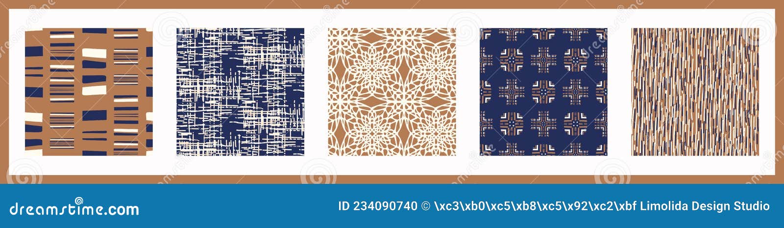 Masculine Geometric Seamless Pattern Collection. Simple Shape for ...